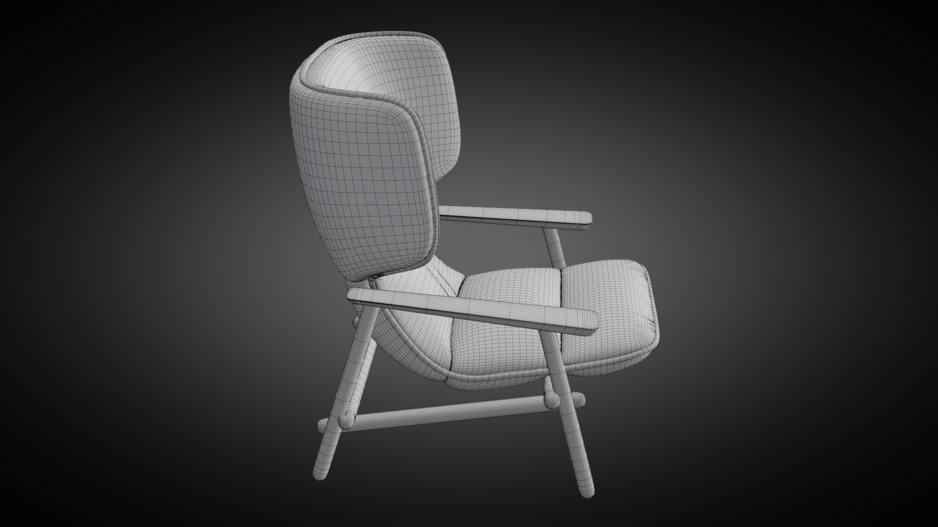 Lilo Wing Chair by Moroso - Blender Market