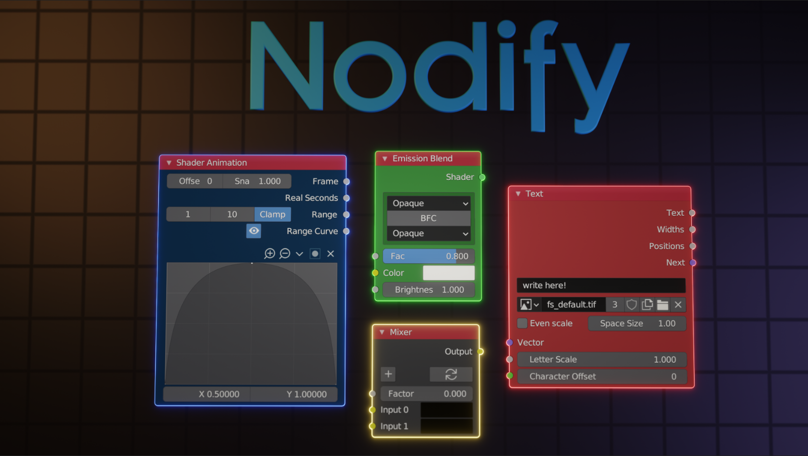Nodify - Custom Shader Nodes for Blender - Blender Market