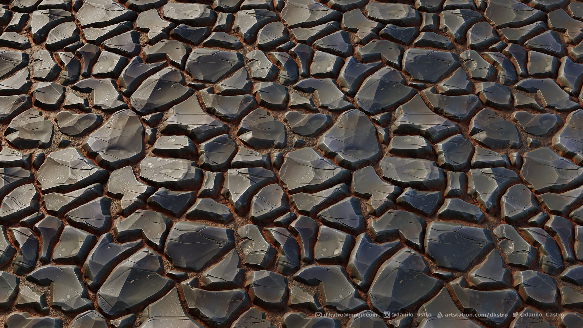 Stylized Stones and Customizable - Procedural Texture - Blender Market