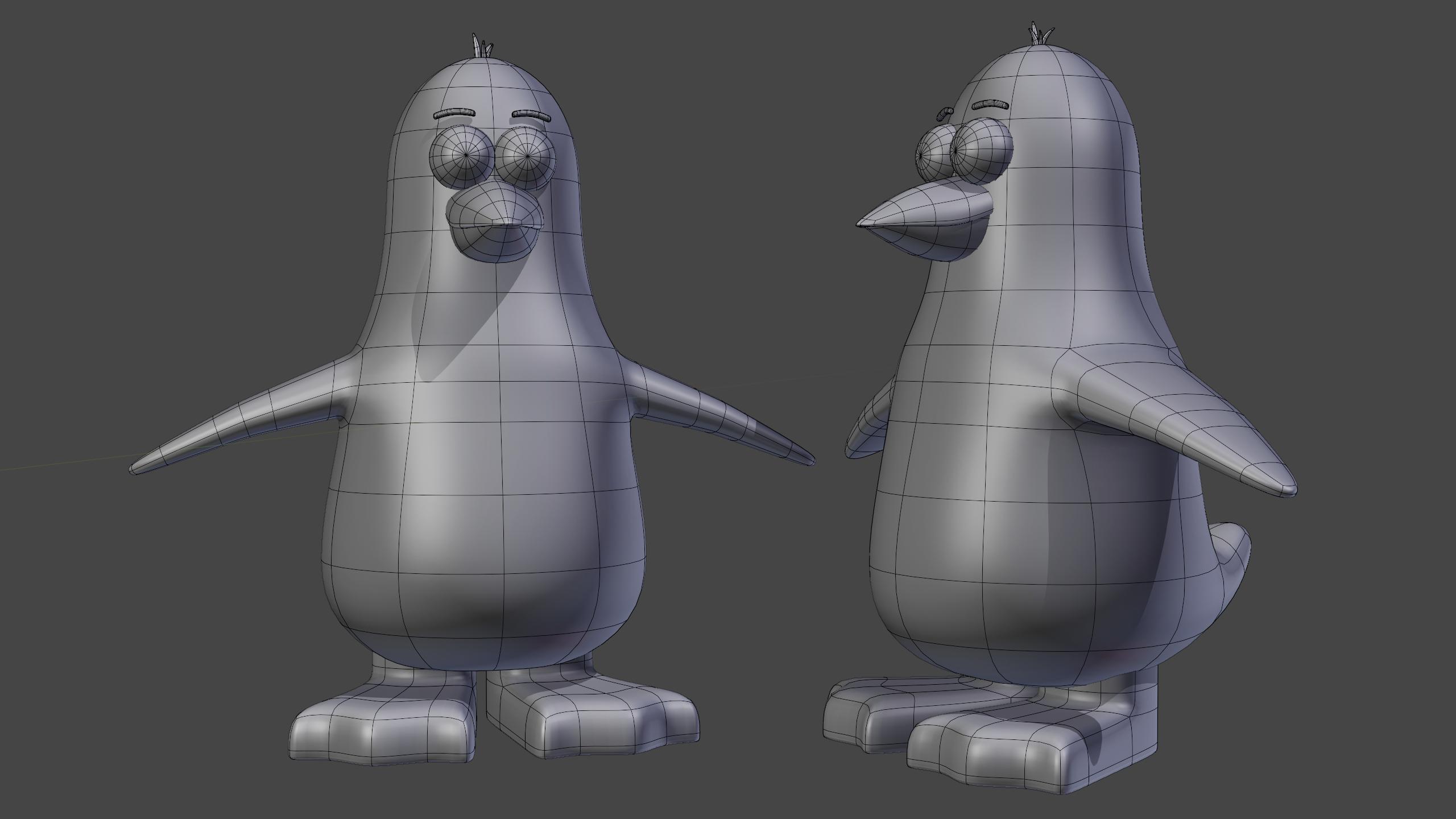 Stylized Penguin 3d Character (Rigged) - Blender Market