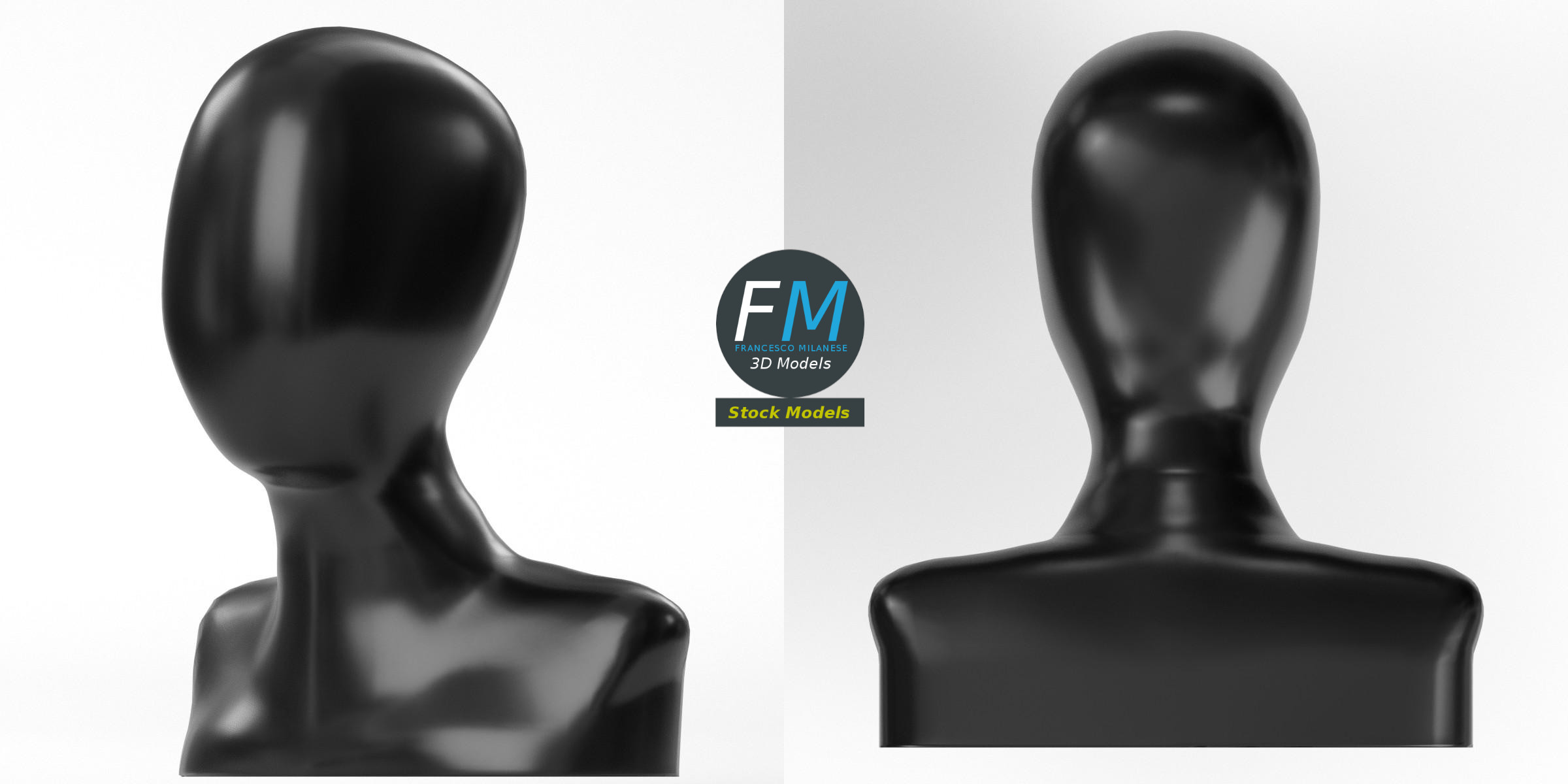 Faceless mannequin head - Blender Market