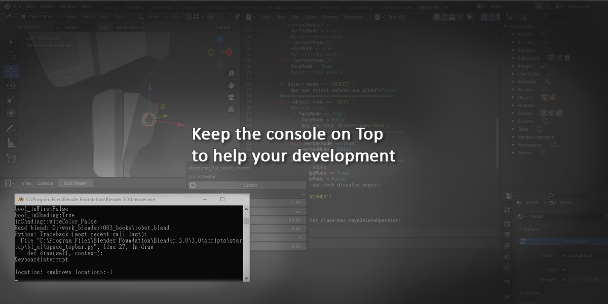 Blender System Console Controler Pro - Blender Market