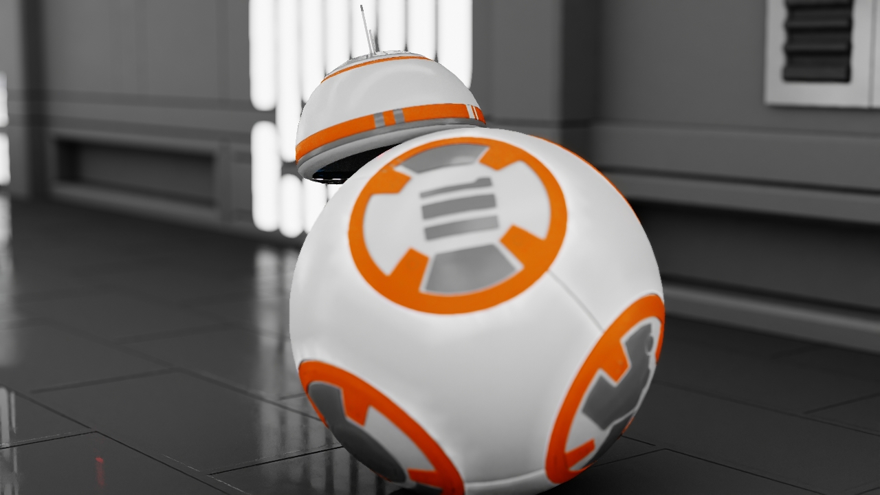 BB8 Scene (rigged - animated scene) - Blender Market