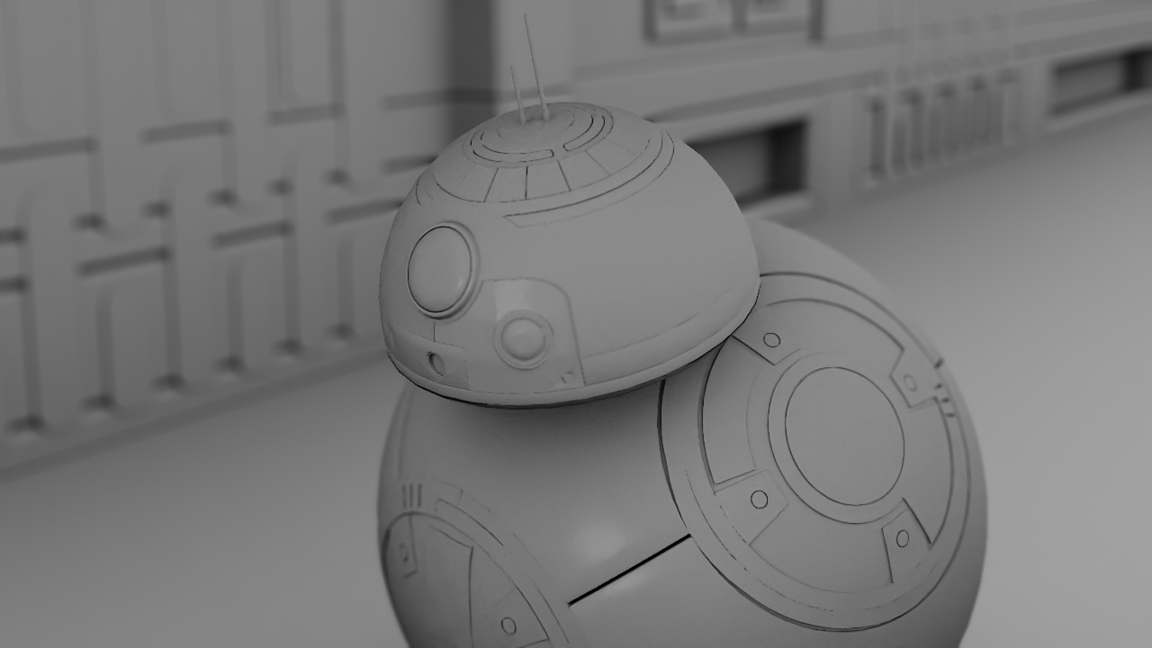 BB8 Scene (rigged - animated scene) - Blender Market
