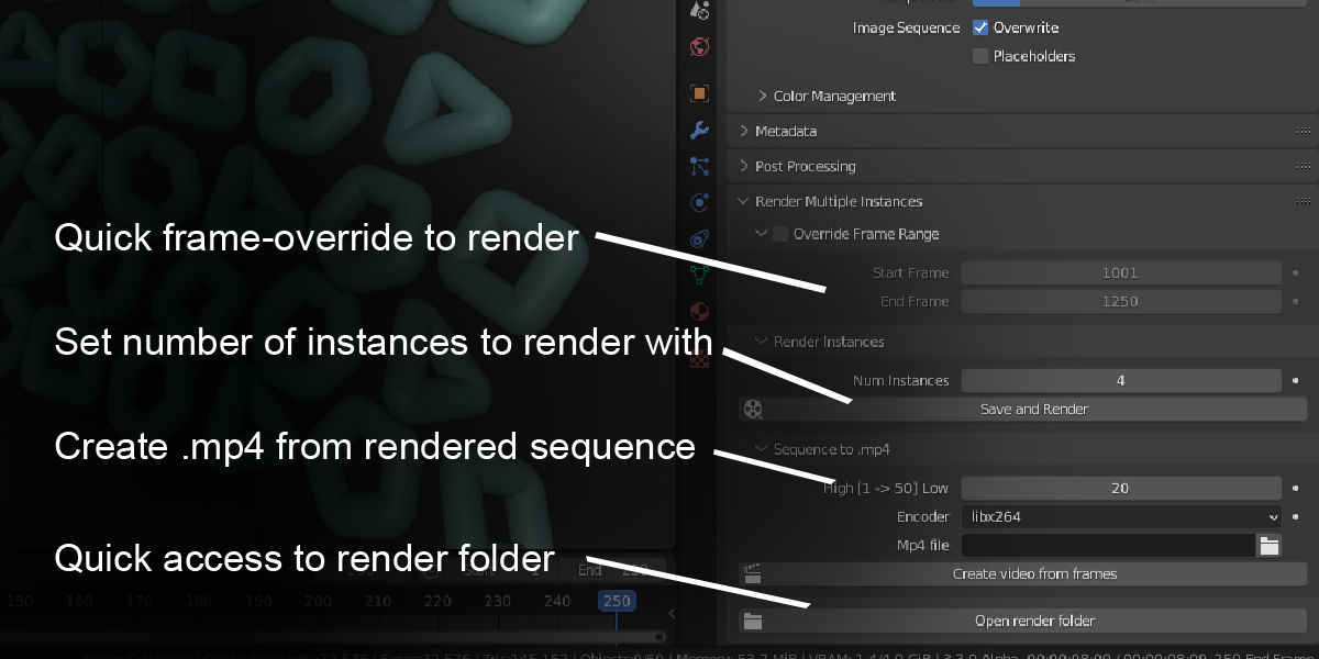 Render Multiple Instances Blender Market