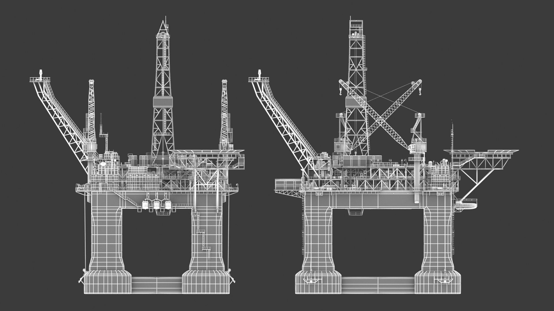 Oil Rig Platform - Blender Market