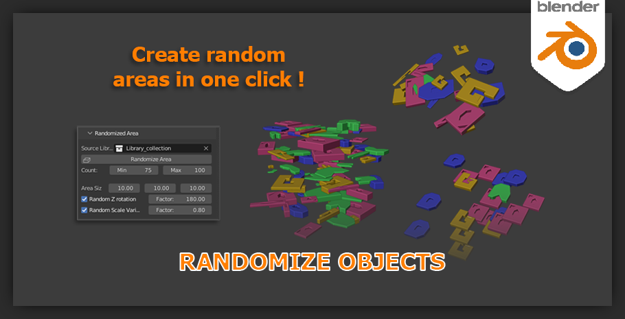 Randomize Objects Blender Market