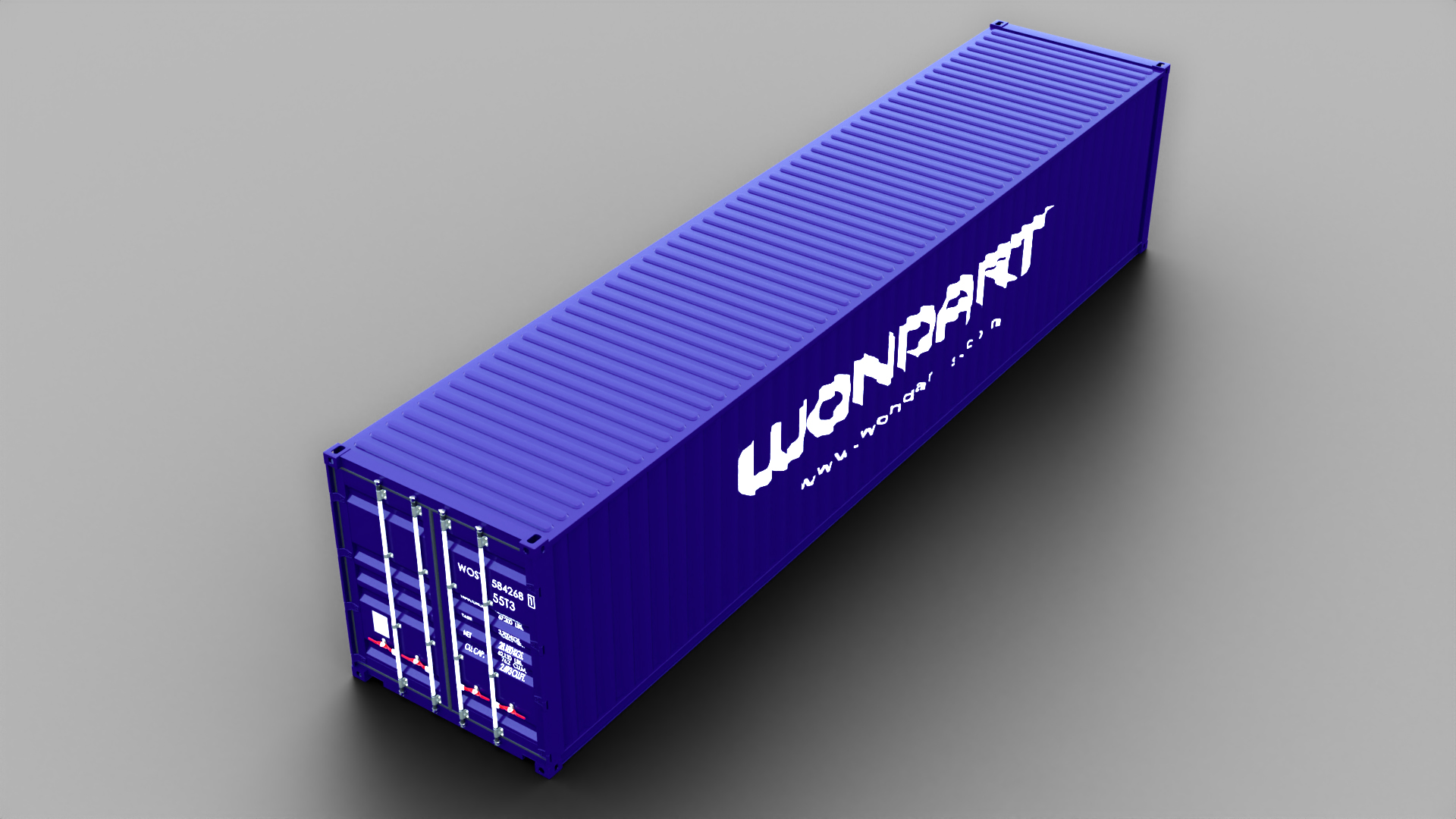 40 feet long cargo container 3D model - Blender Market