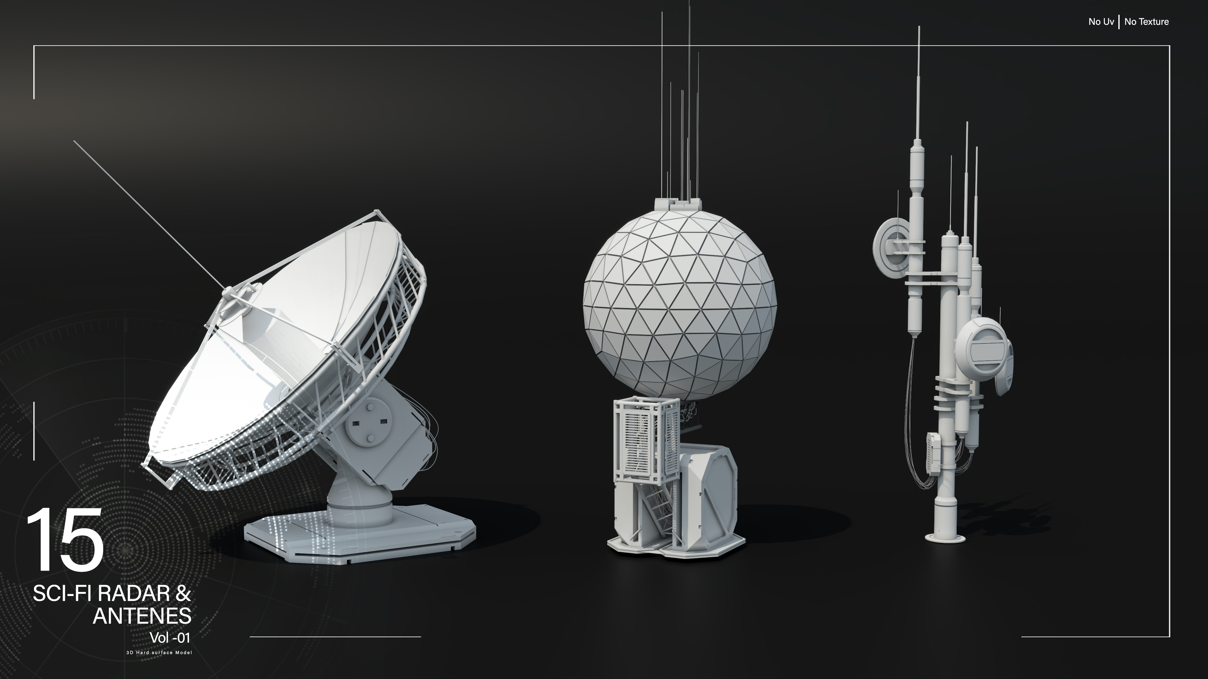 Sci-Fi Radar and Antenna Vol 01 - Blender Market Sci-Fi Radar and Antenna Vol 01 - Blender Market