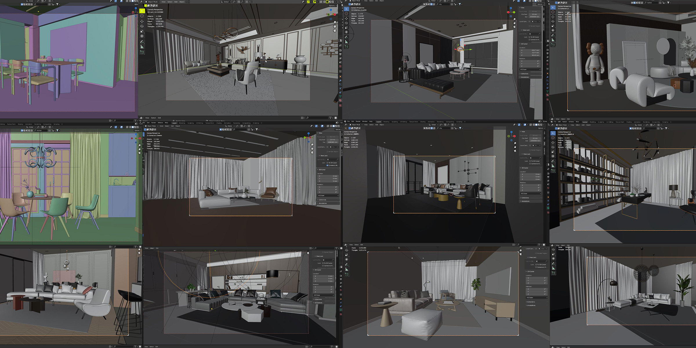 Interior Scenes Vol 05 - Blender Market