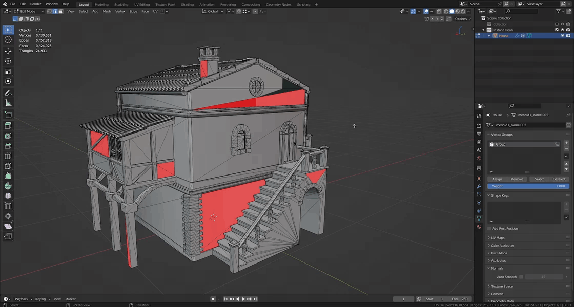 Instant Clean - The Ultimate Mesh Clean - Blender Market