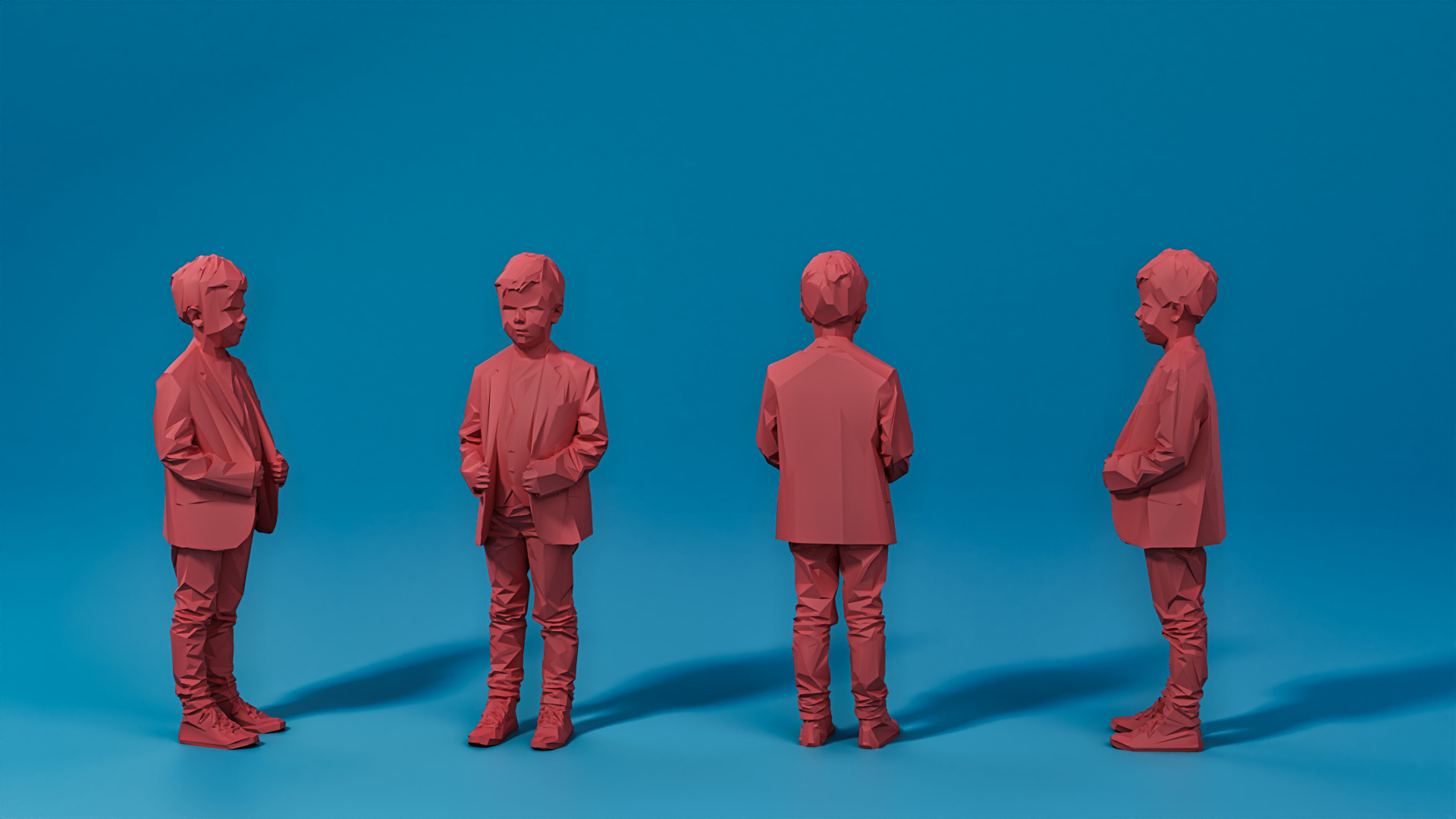 Low Poly Humans Set A 33 models - Blender Market