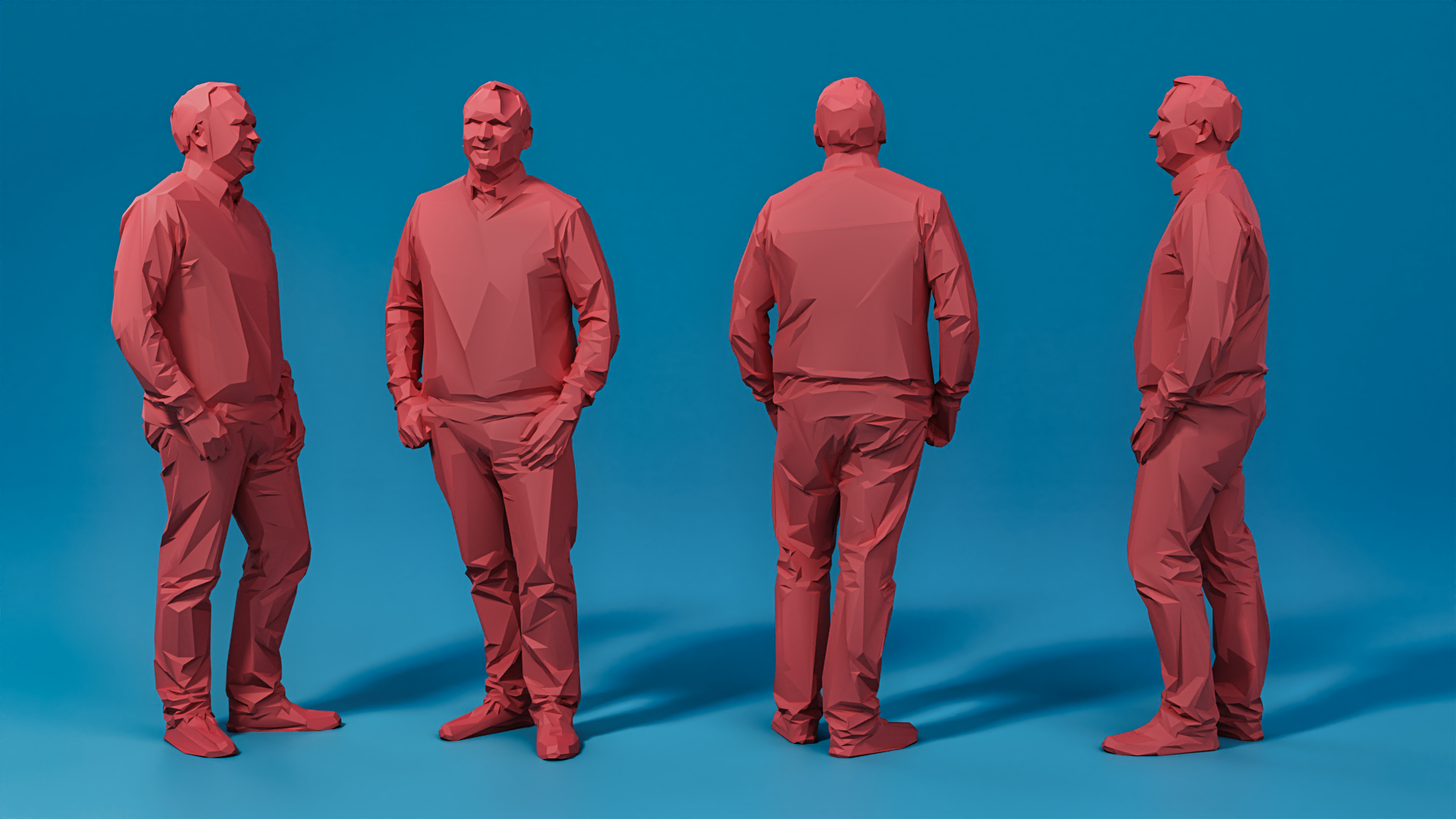 Low Poly Humans Set A 33 models - Blender Market