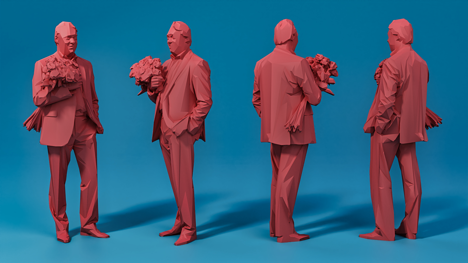 Low Poly Humans Set A 33 models - Blender Market