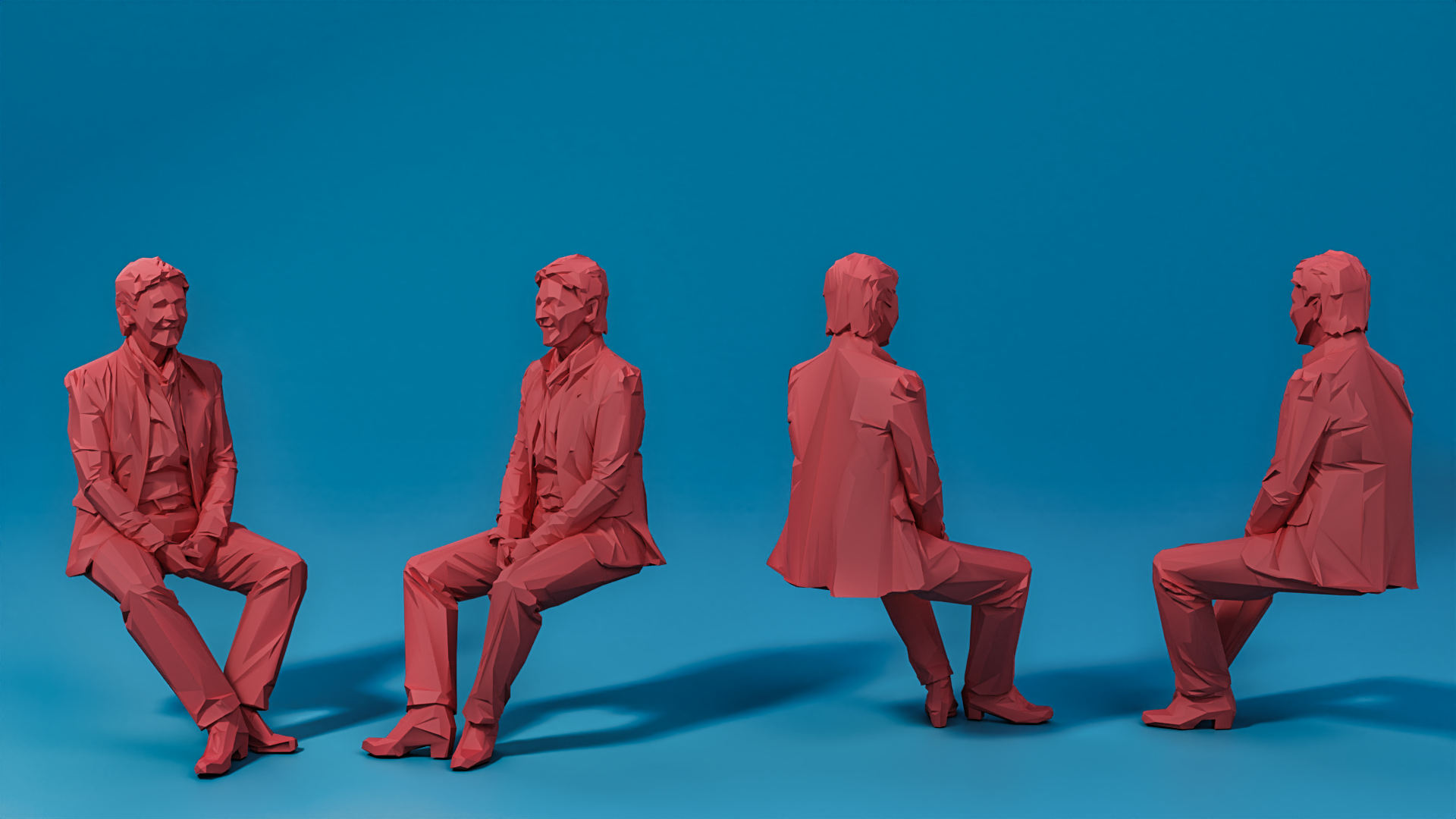 Low Poly Humans Set A 33 models - Blender Market