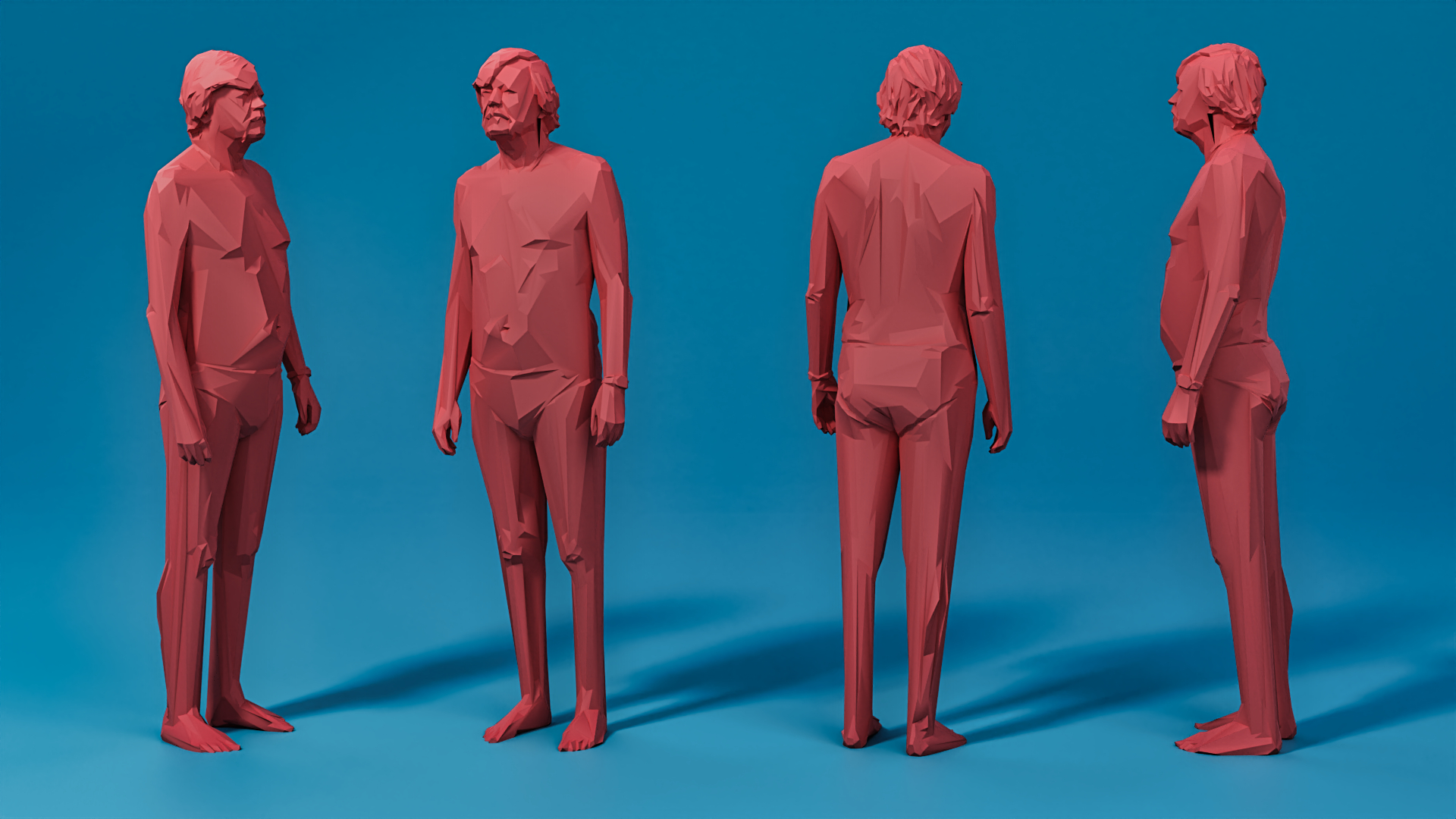 Low Poly Humans Set A 33 models - Blender Market