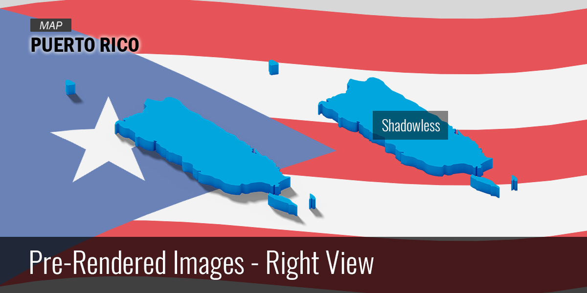Puerto Rico Map (3D + Pre-rendered Images) - Blender Market
