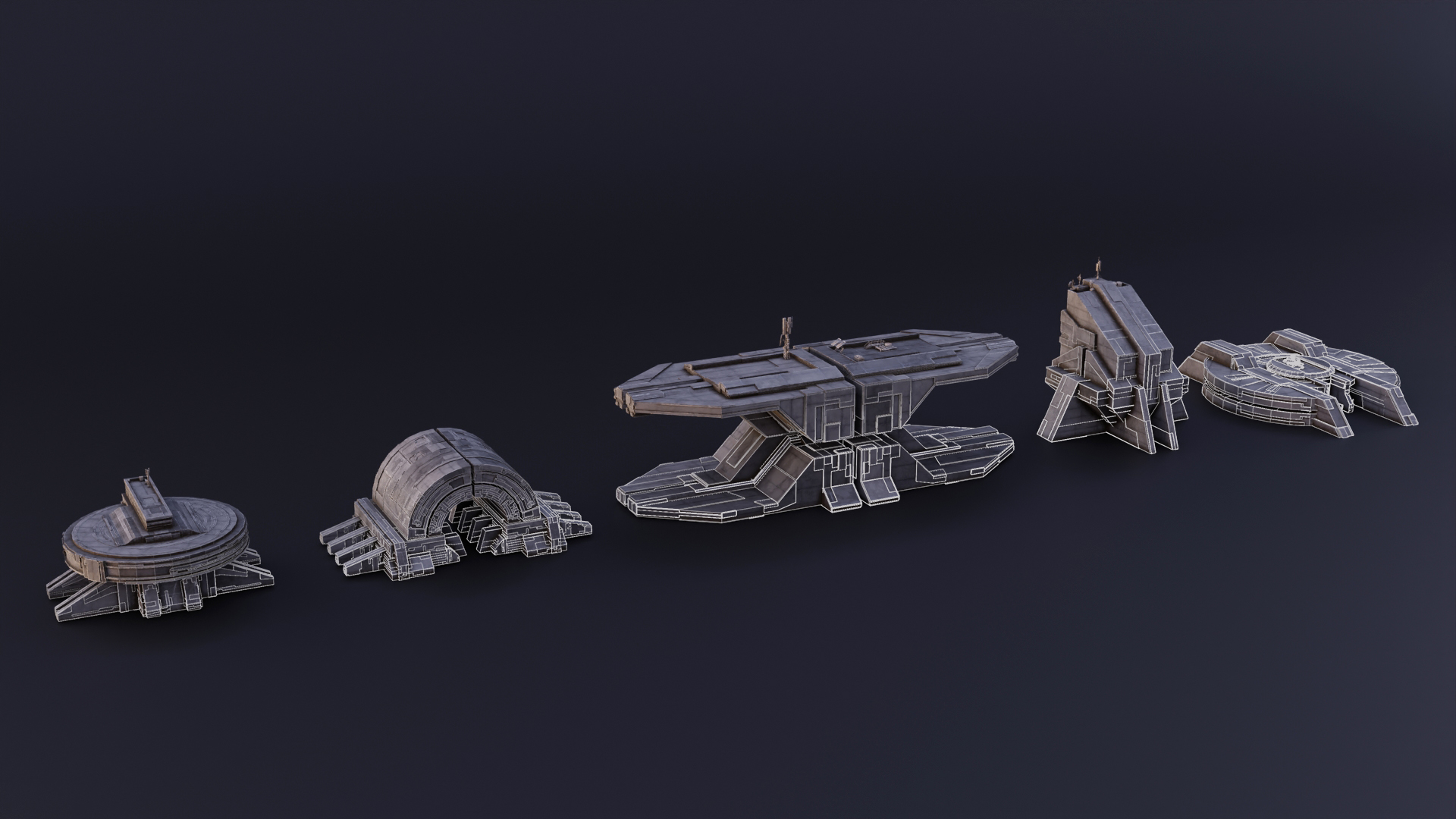 SCI-FI Brutalist - Blender Market