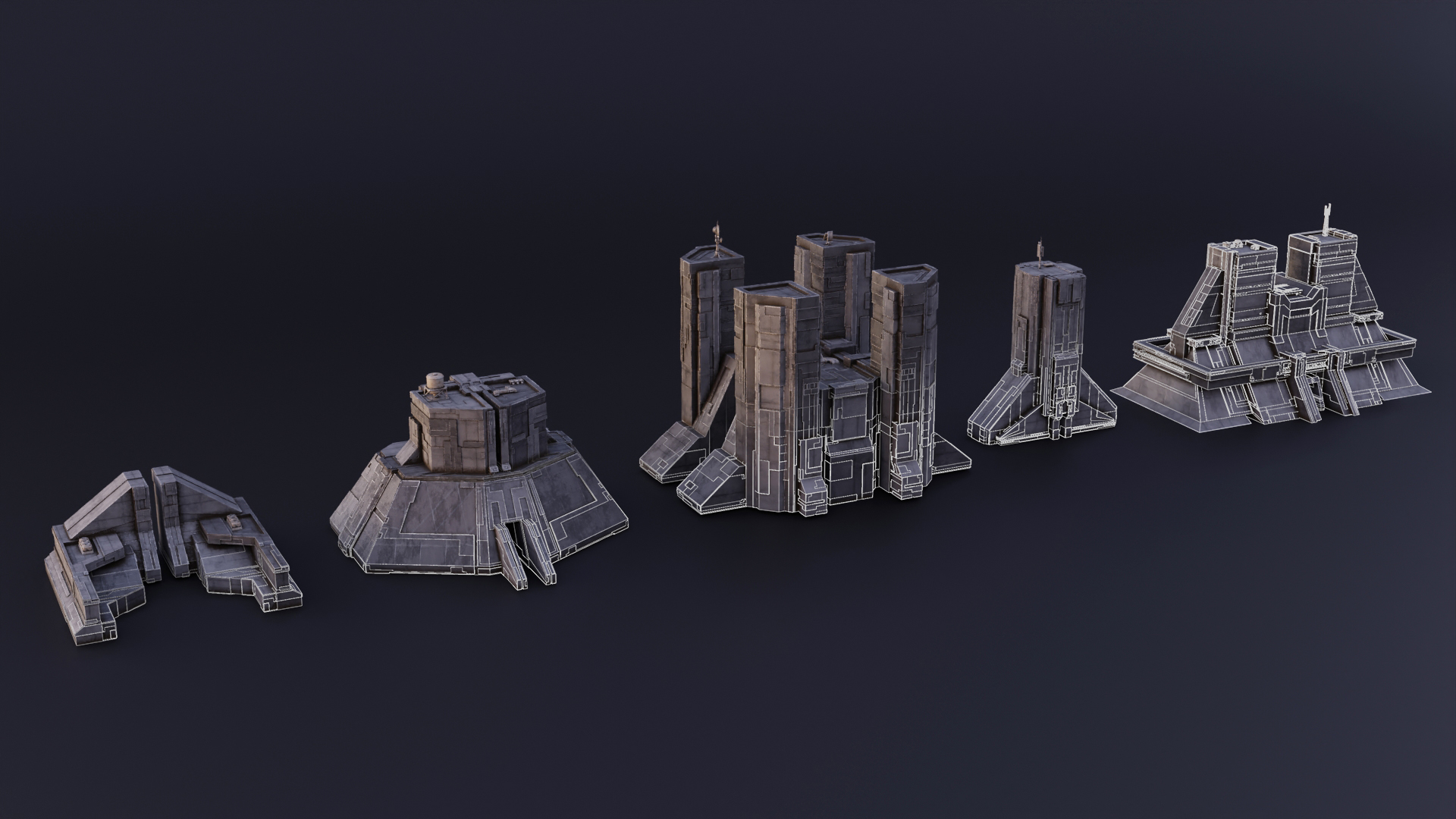 SCI-FI Brutalist - Blender Market