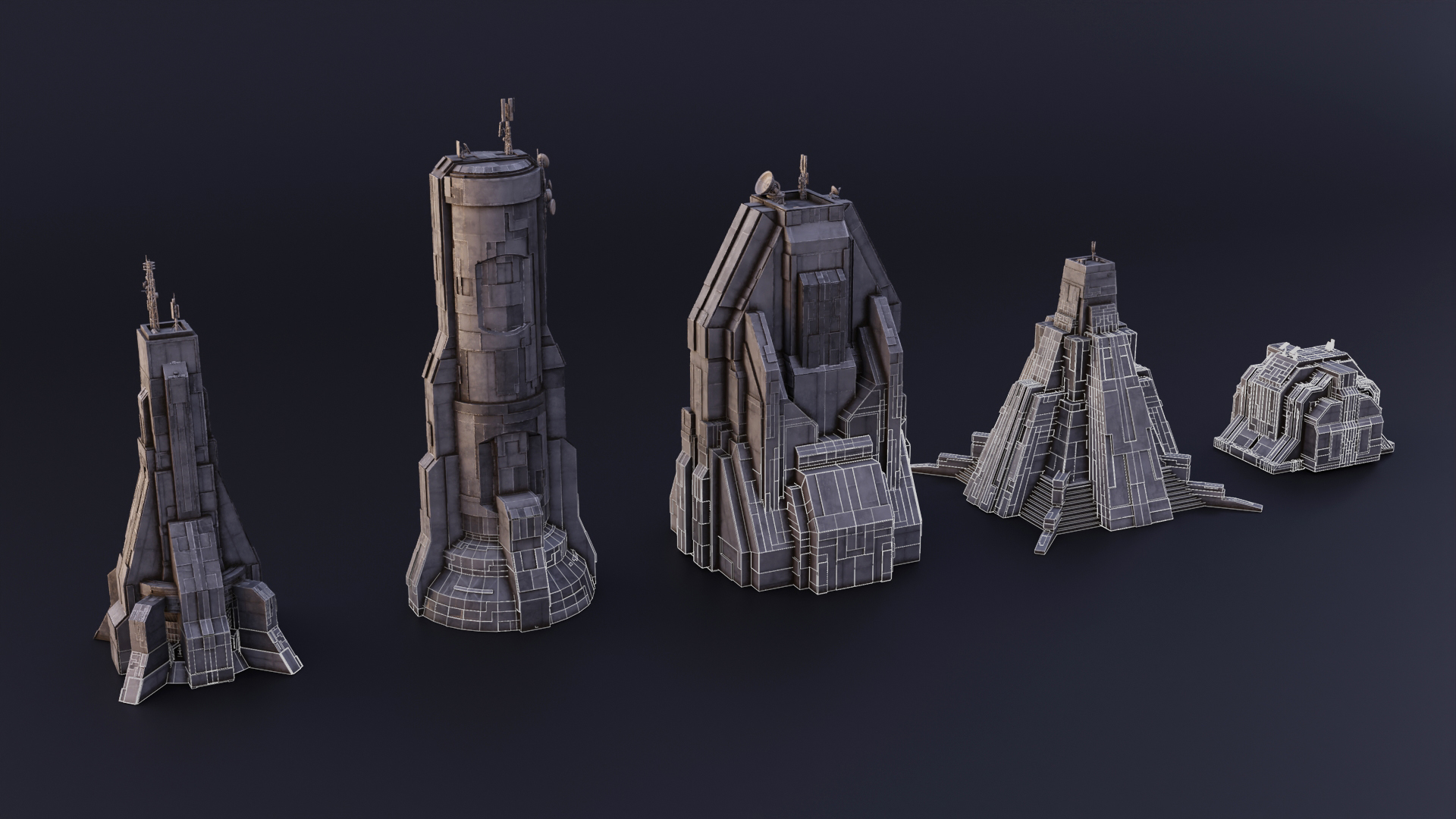 SCI-FI Brutalist - Blender Market