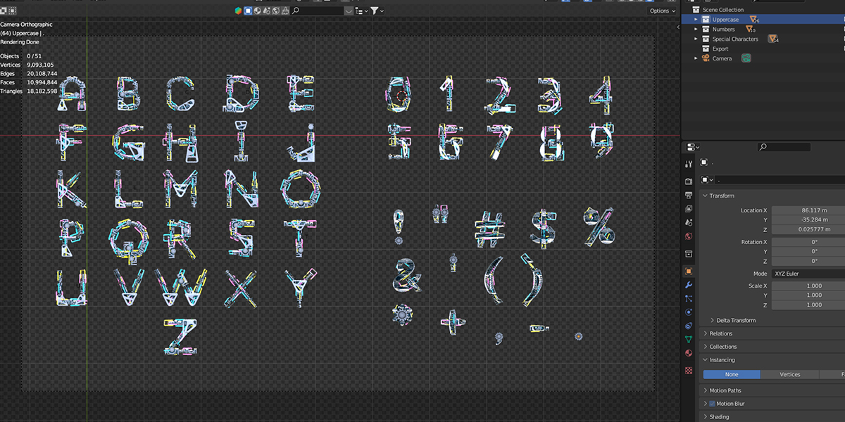 FONTZ - Various 3D fonts - Blender Market