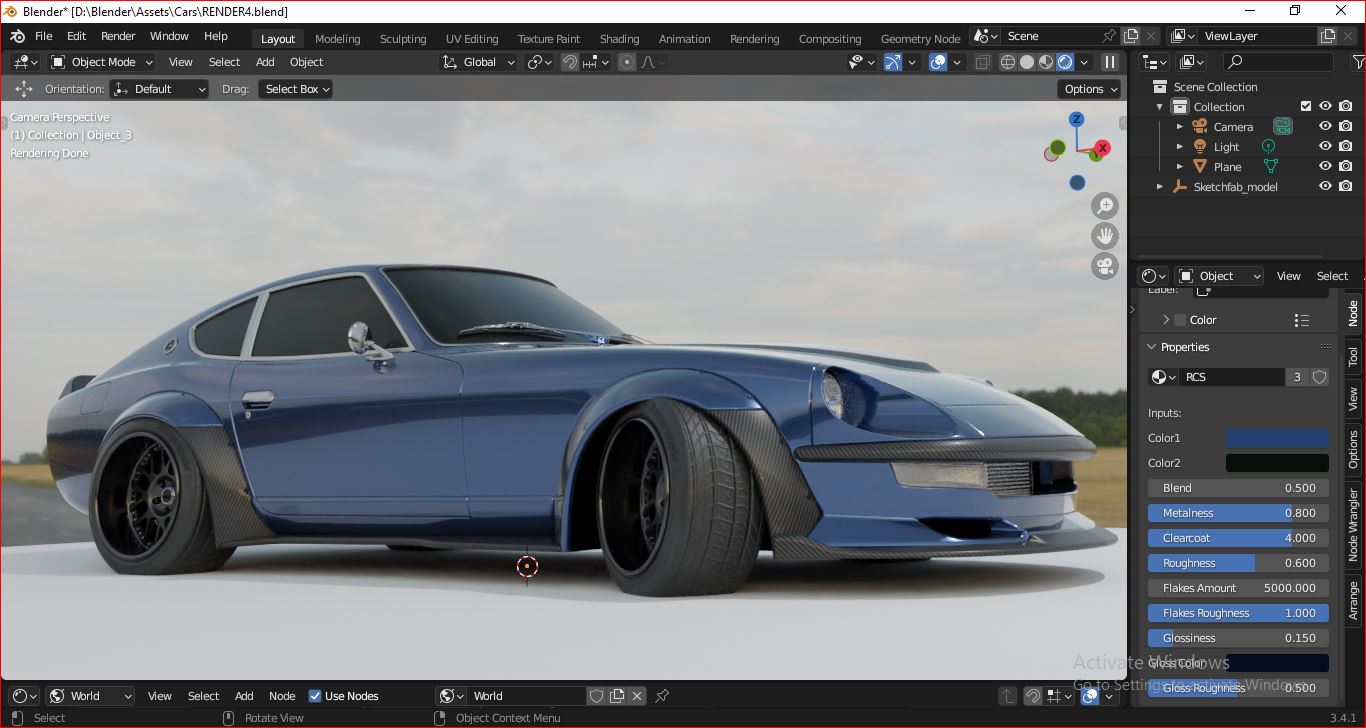 RCS: Realistic Carpaint Shader (Eevee/Cycles) - Blender Market