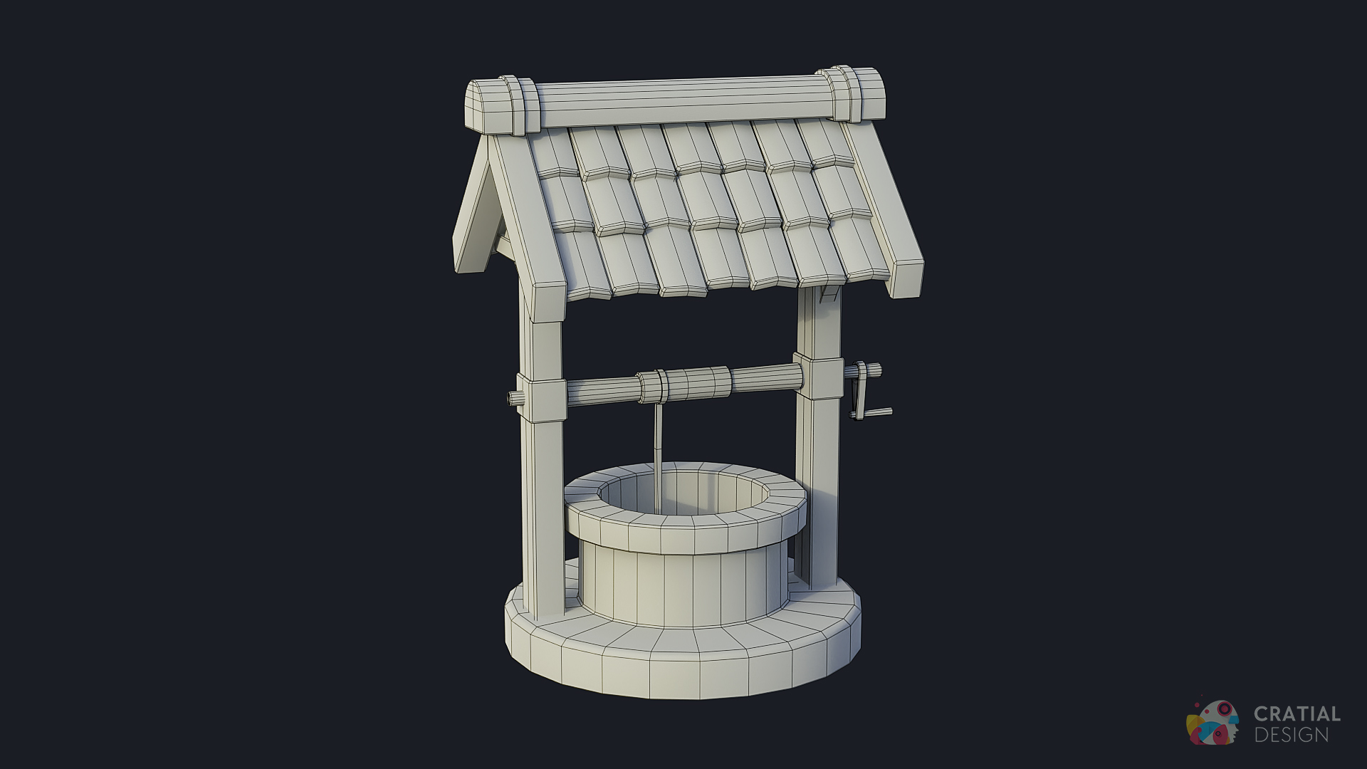 Stylized Well Low Poly 3d Model - Blender Market