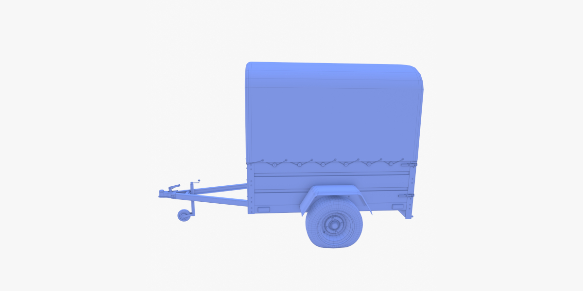 Cargo Trailer v4 weathered - Blender Market