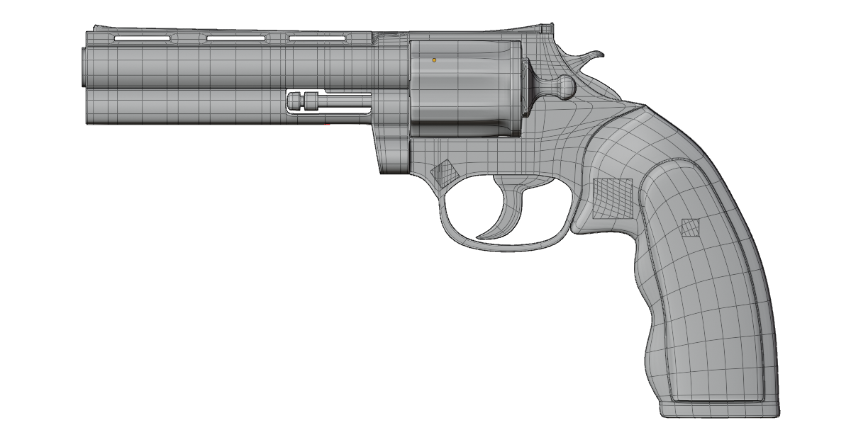 Revolver Gun - Blender Market