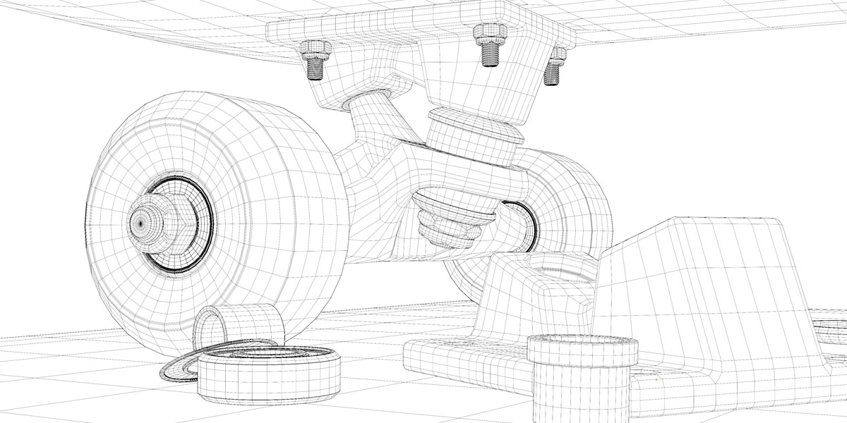 Modeling a realistic 3D Skateboard - Blender Market