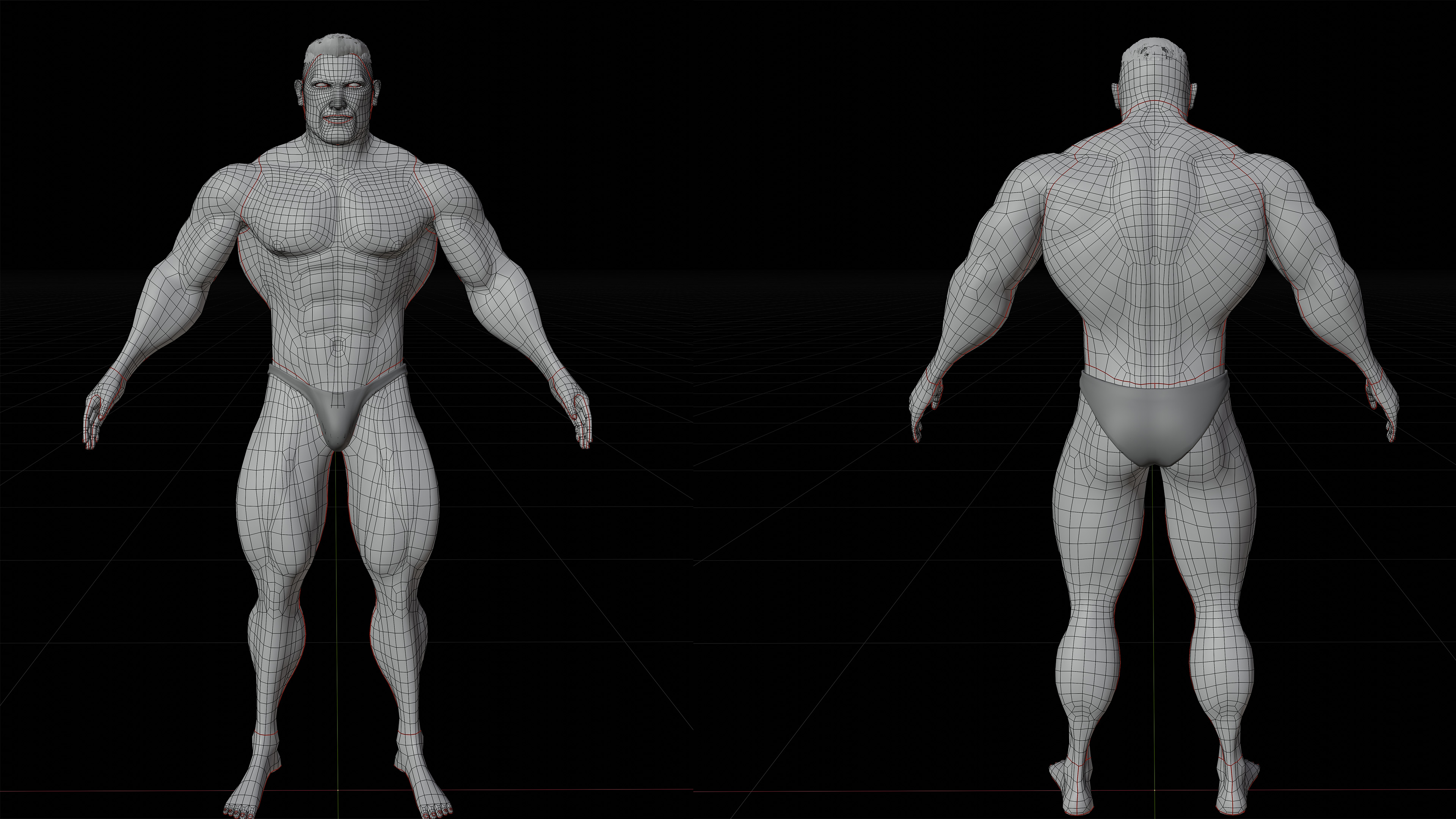 Human Body - Muscular Male v2 - Blender Market