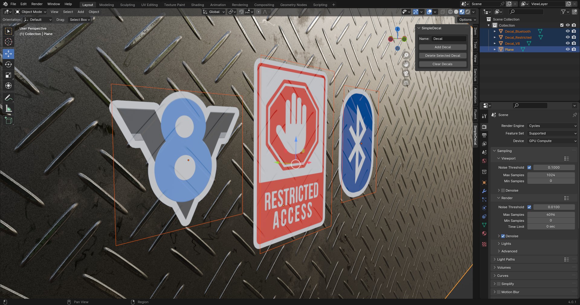 Simple Decal - Blender Market