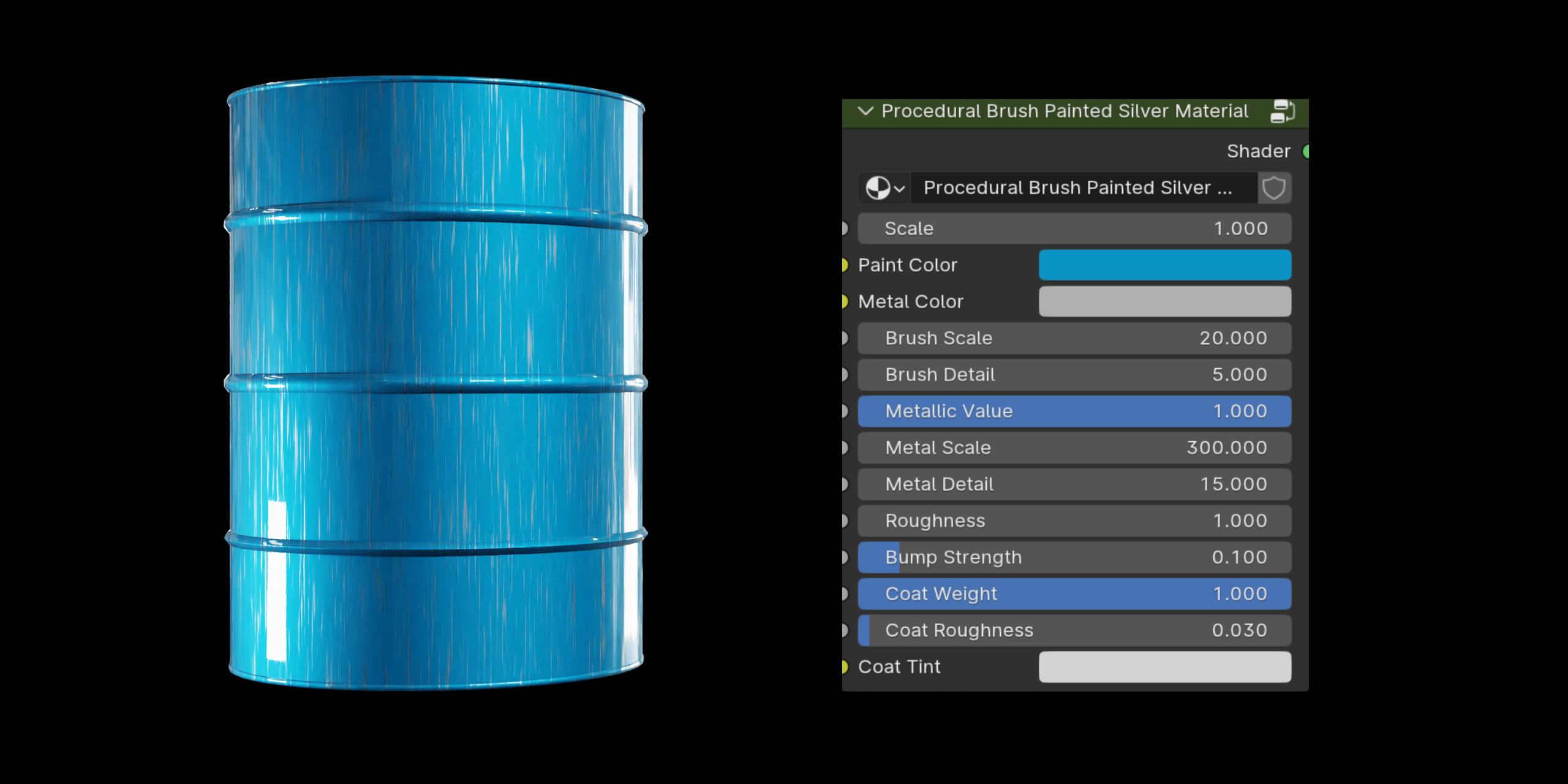 Blender Procedural Painted Metal Materials - Blender Market