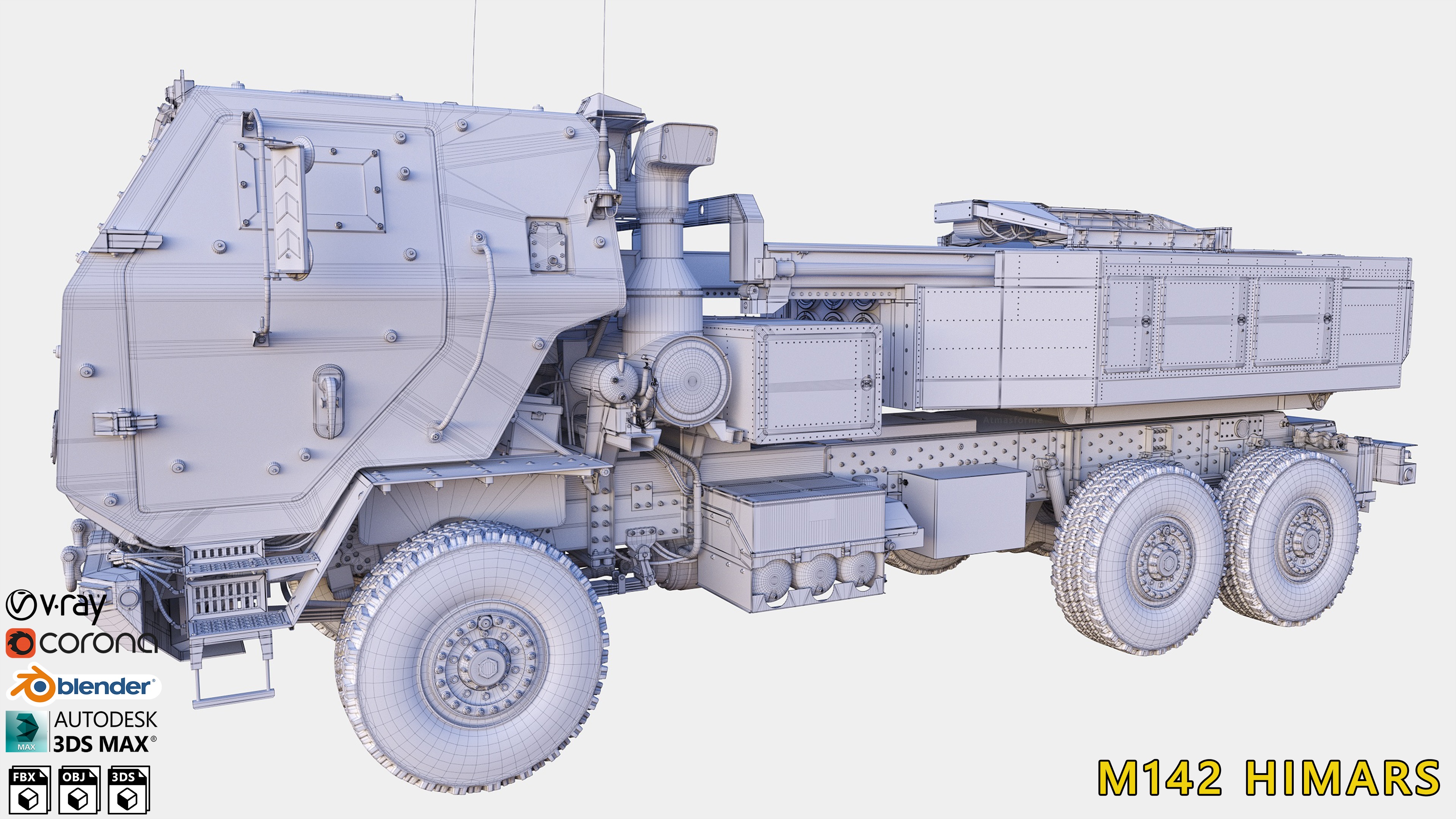 M142 HIMARS multiple rocket launcher - Blender Market