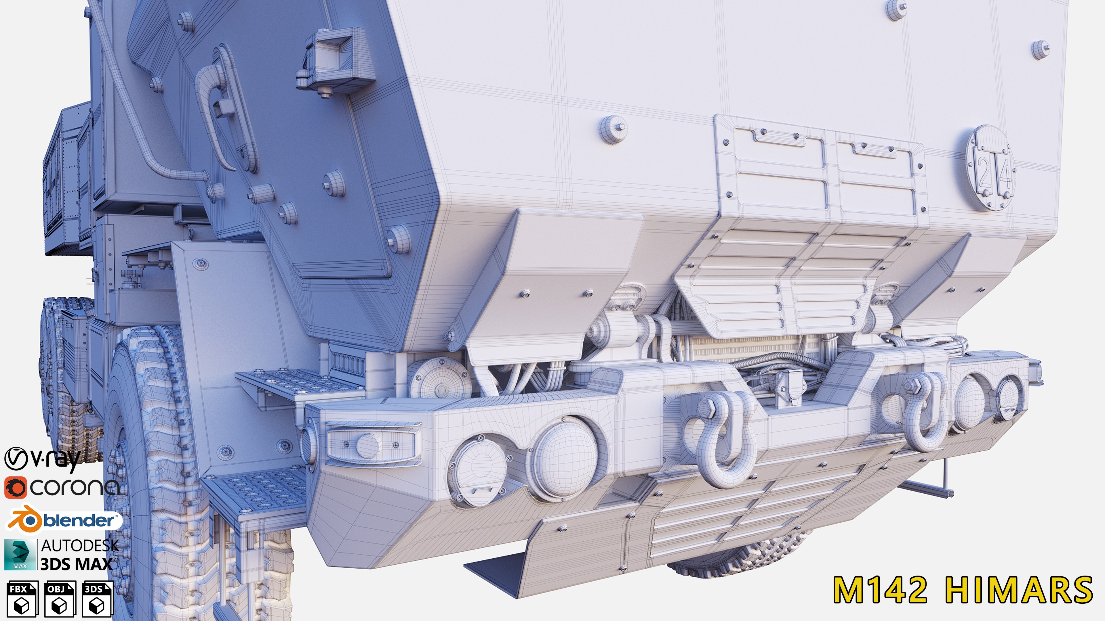 M142 HIMARS multiple rocket launcher - Blender Market