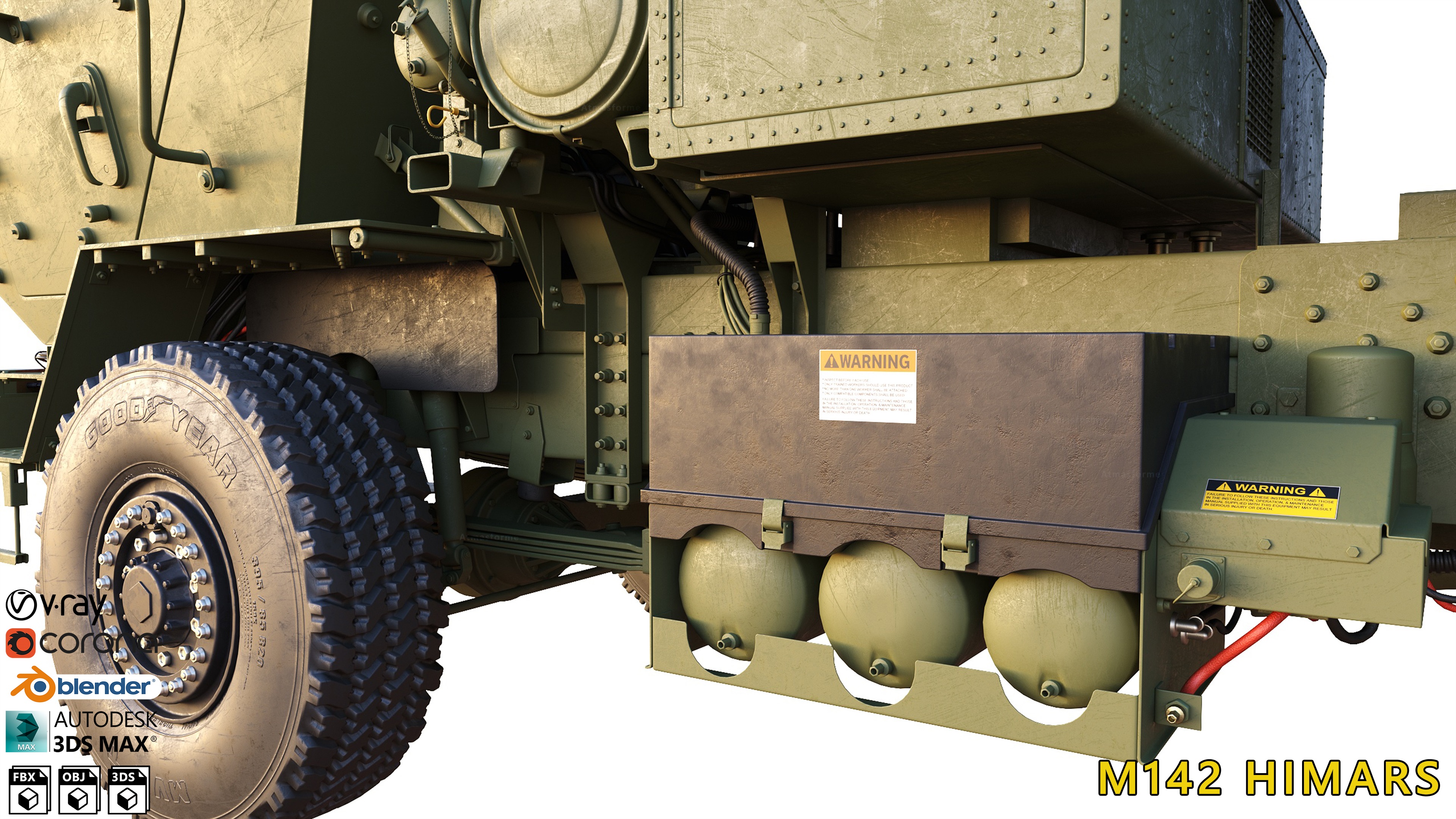 M142 HIMARS multiple rocket launcher - Blender Market