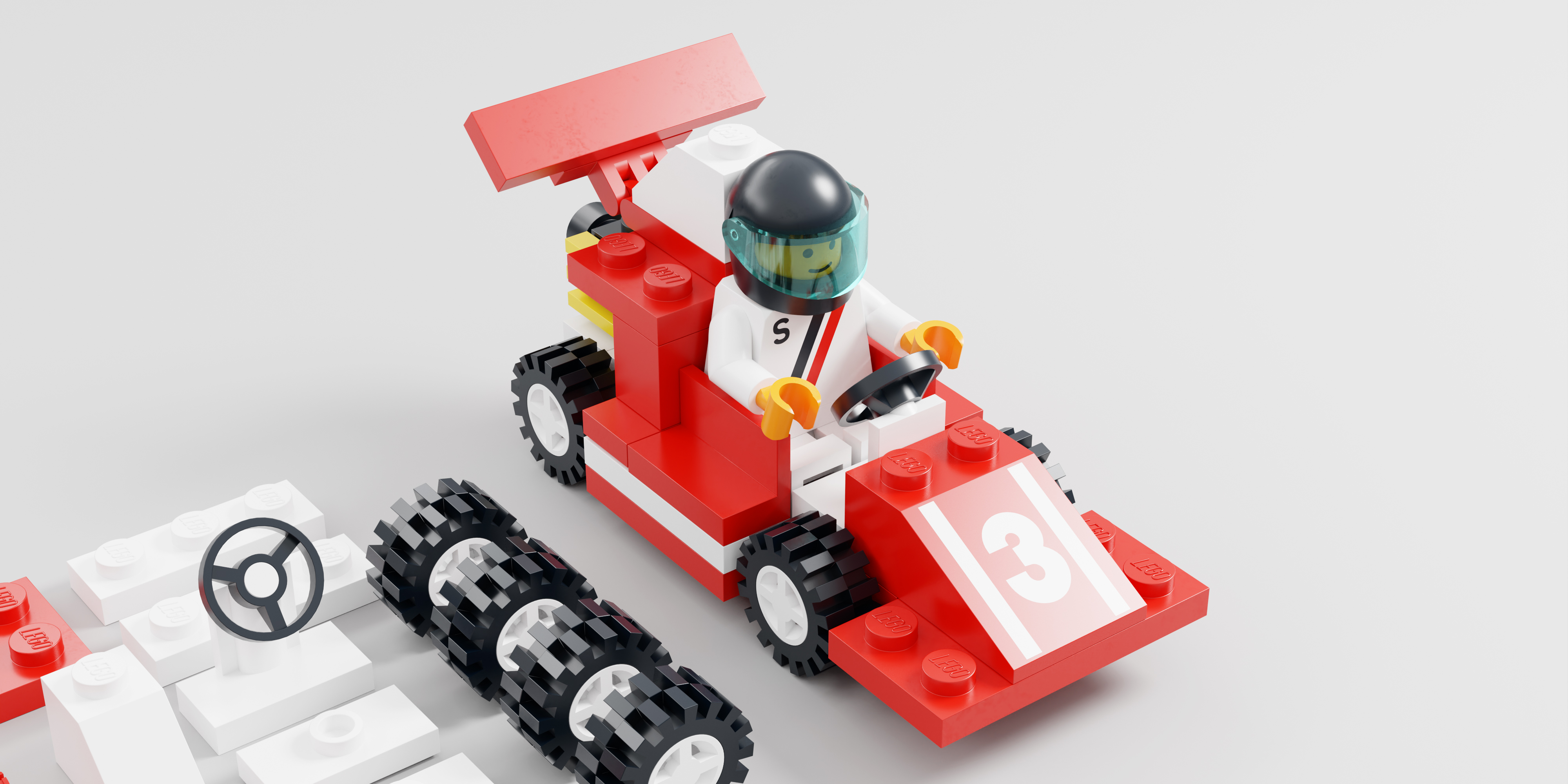 Lego Red Devil Racer - Blender Market