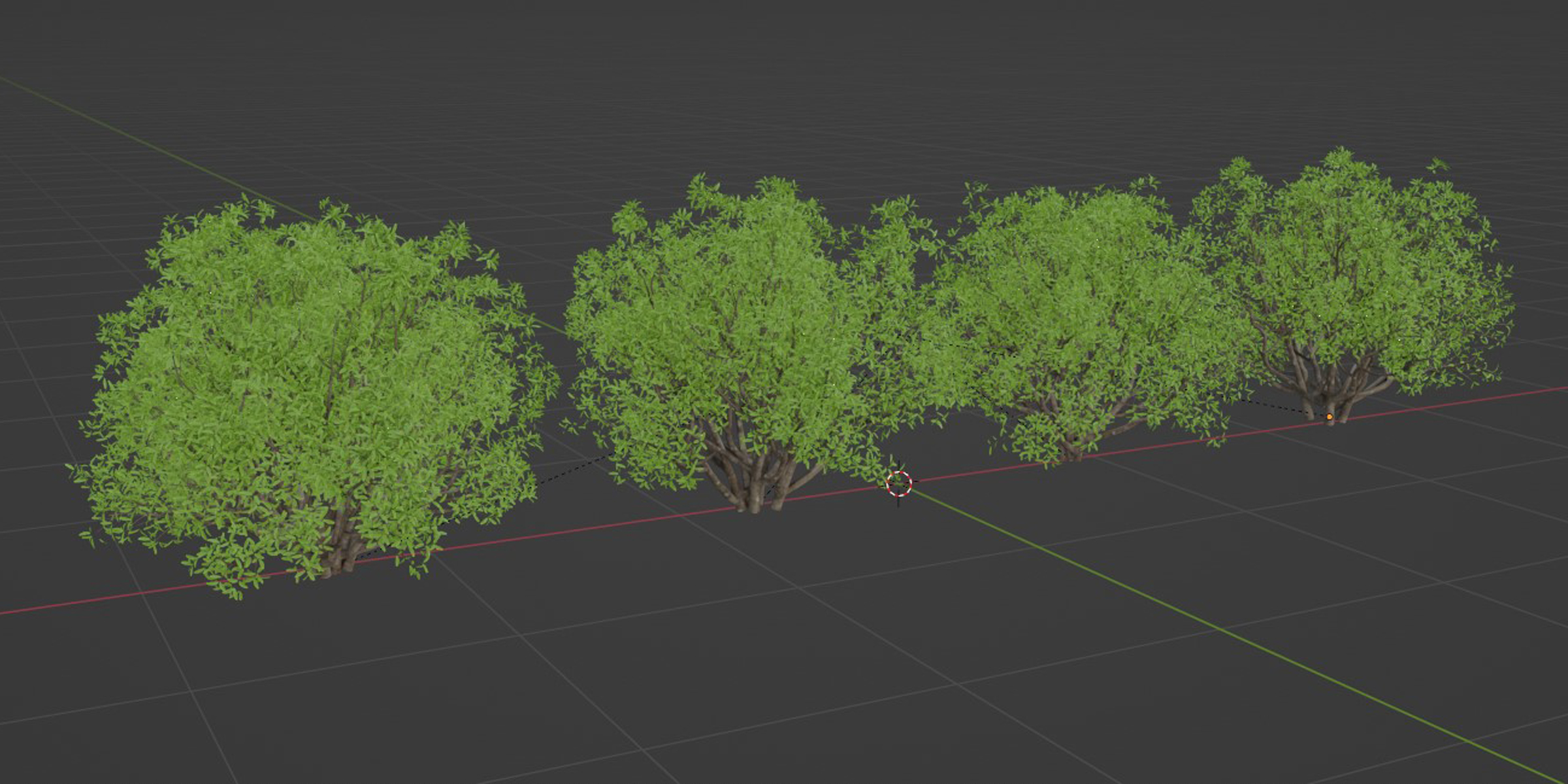 Bushes collection vol 191-Blender-3dmodel - Blender Market