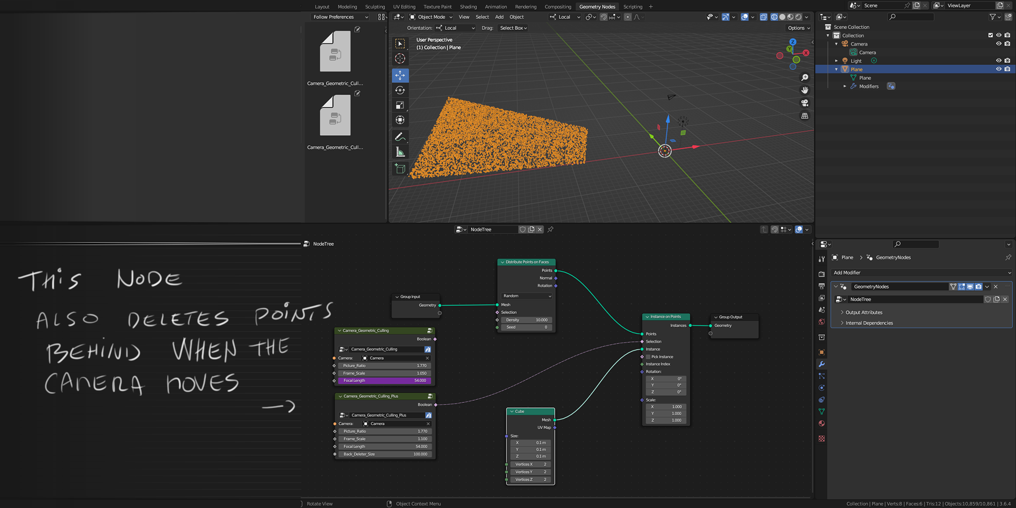 Geometry Node Camera Culling - Blender Market
