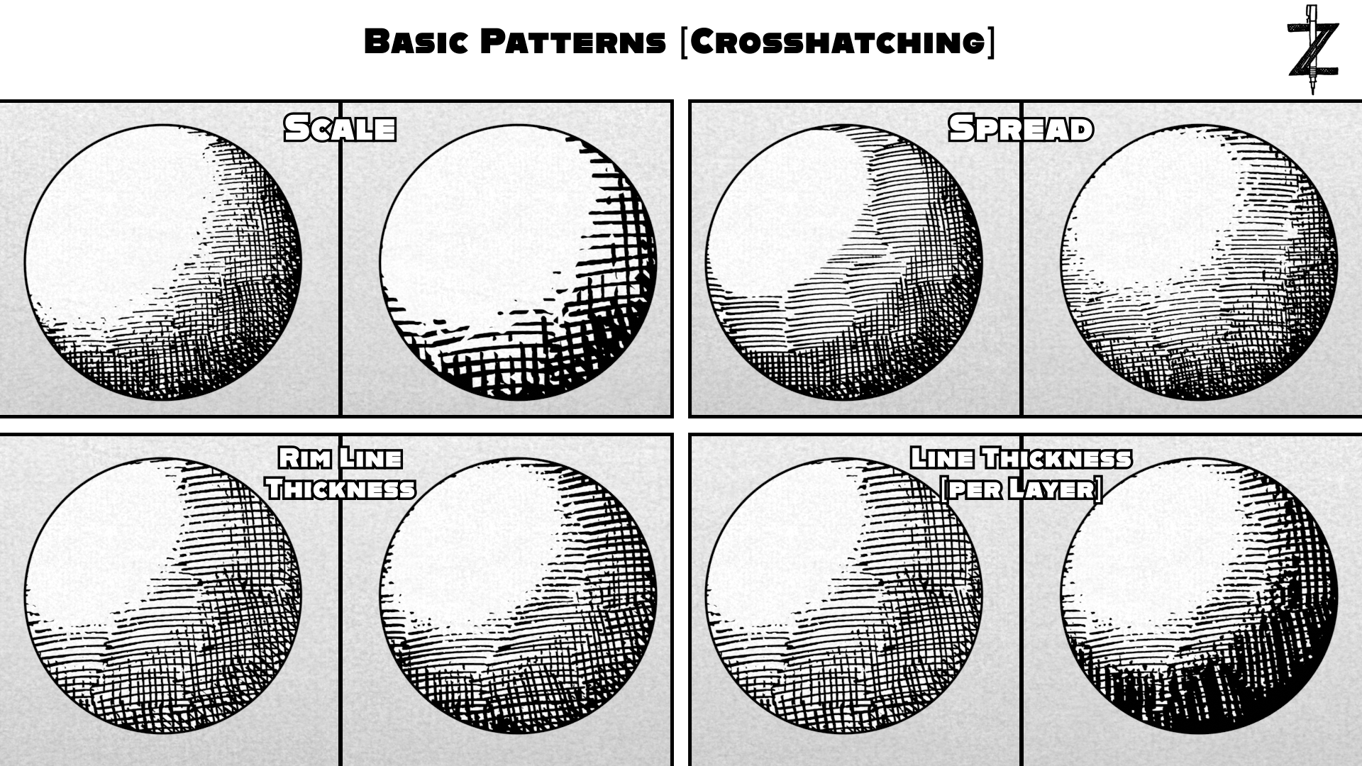 Pen Shader Pack 1 for Stylized 3D with Crosshatching and Stippling ...