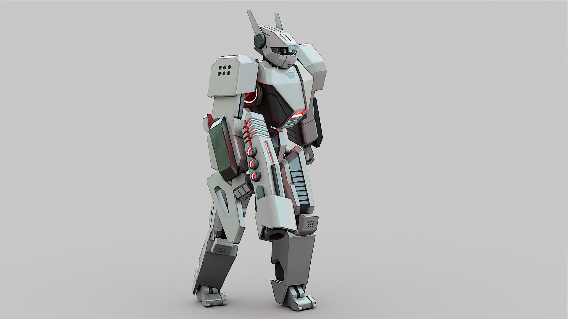 FIGHTER ROBOT XERA Auto-Rig Pro Rigged For Mixamo, Unreal Engine Unity ...