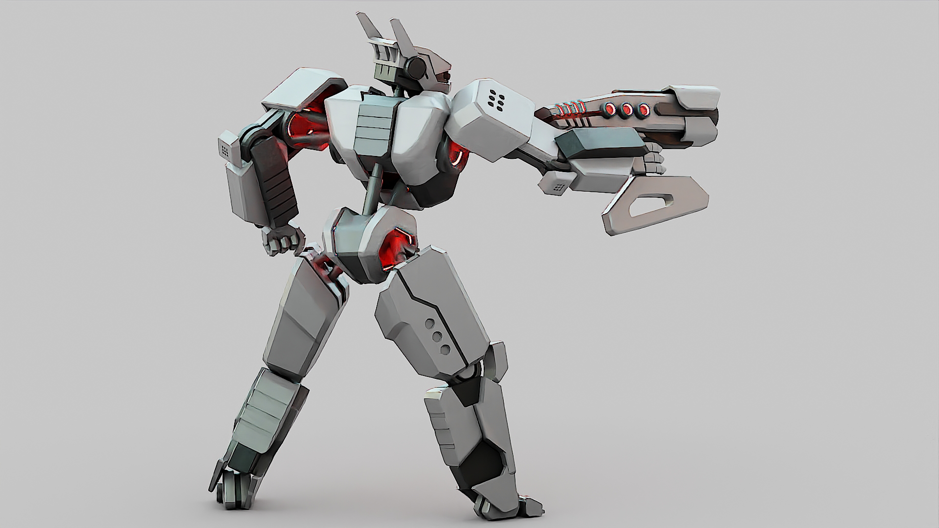 FIGHTER ROBOT XERA Auto-Rig Pro Rigged For Mixamo, Unreal Engine Unity ...