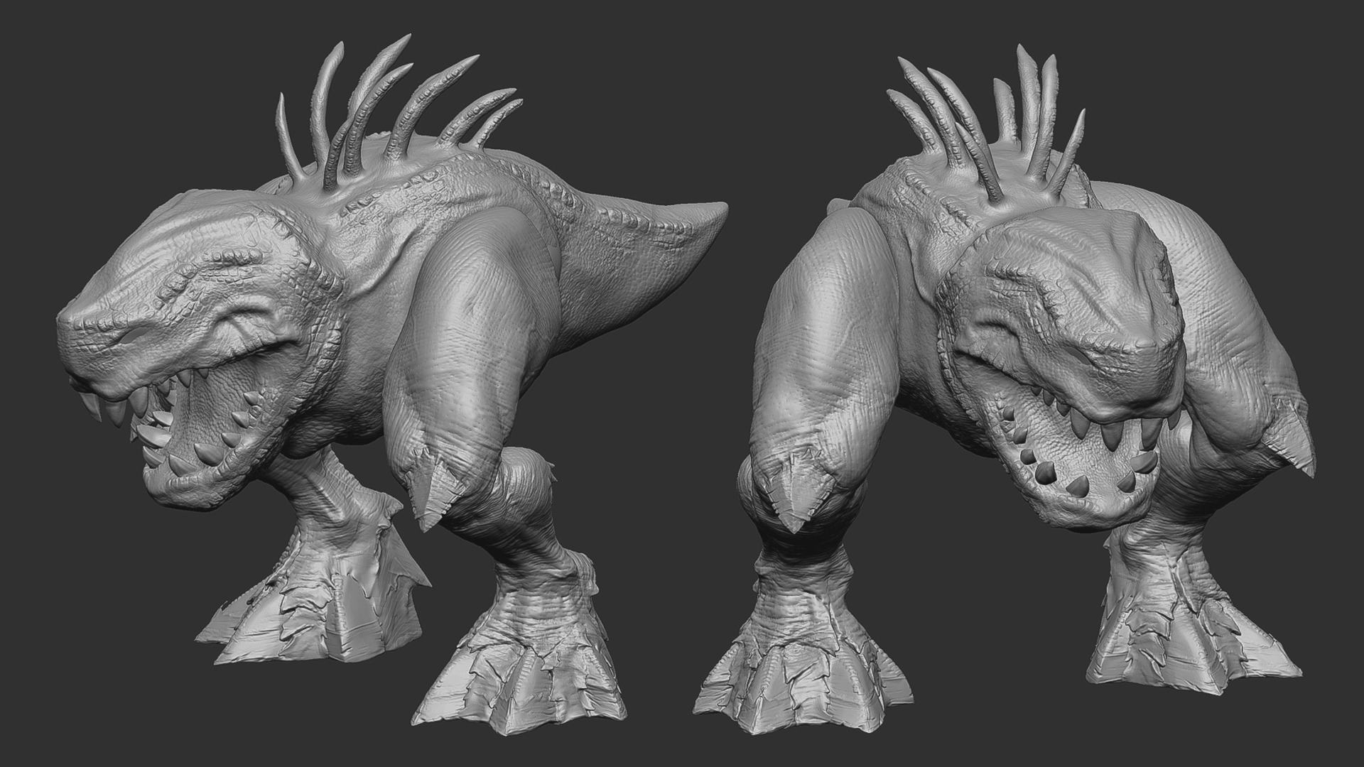 Two-Legged Creature - Gatekeeper - HiepVu - Blender Market