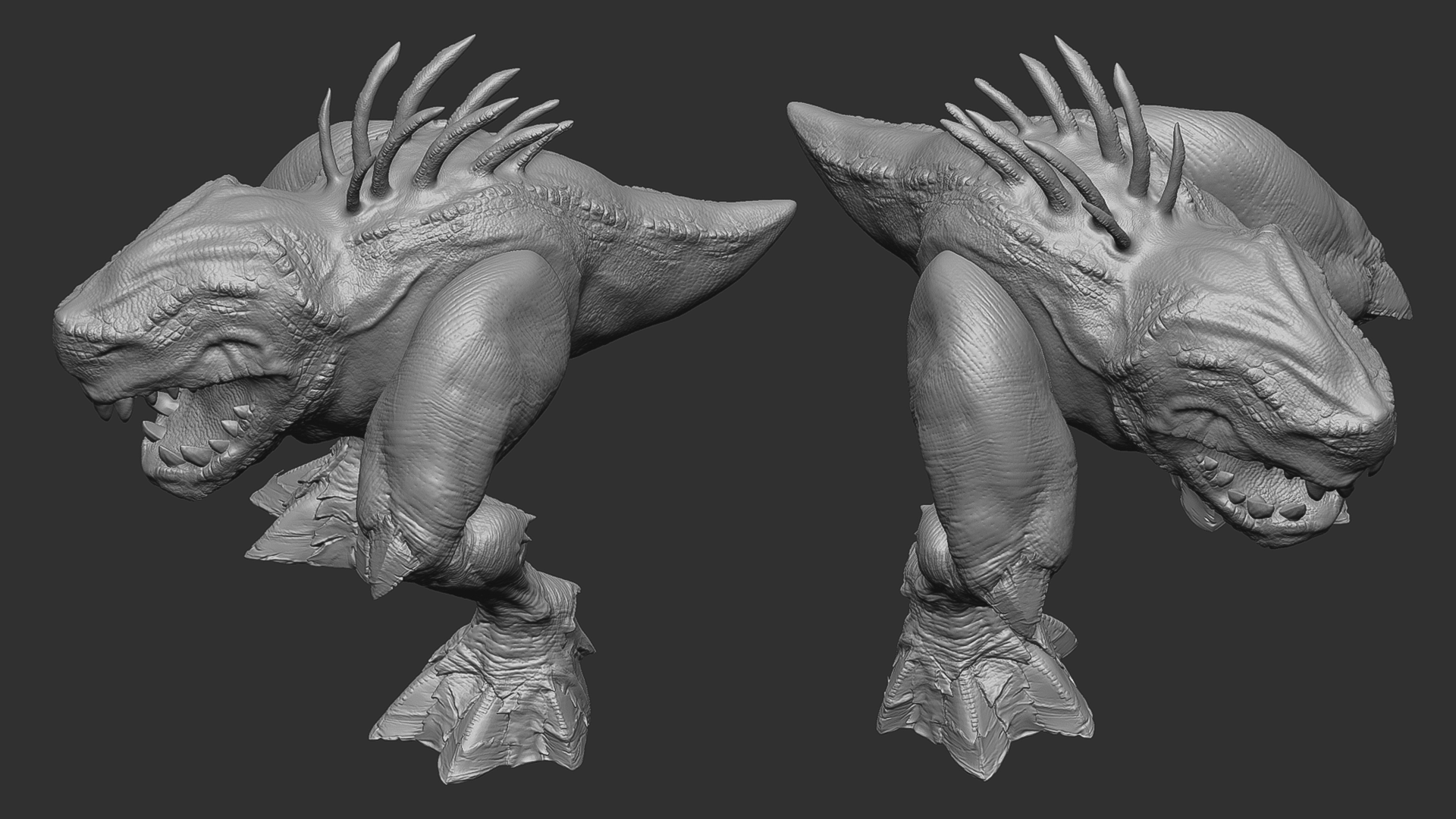 Two-Legged Creature - Gatekeeper - HiepVu - Blender Market