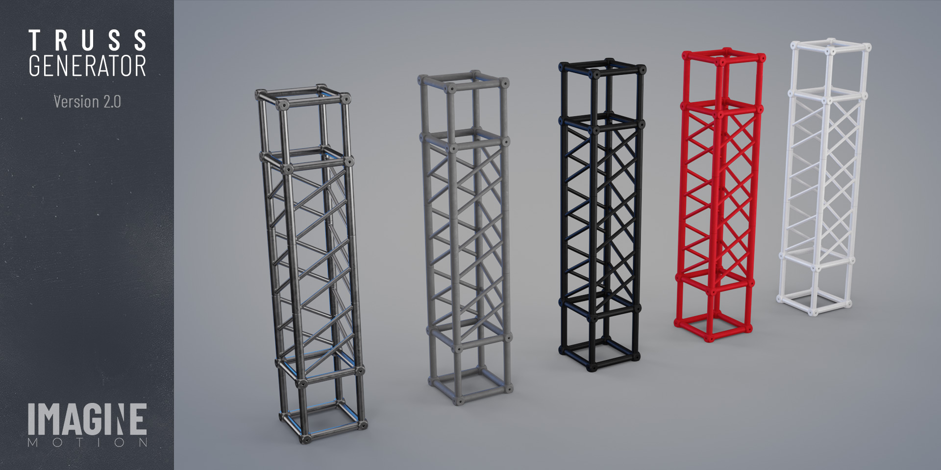 Truss generator - Geometry nodes based - Blender Market