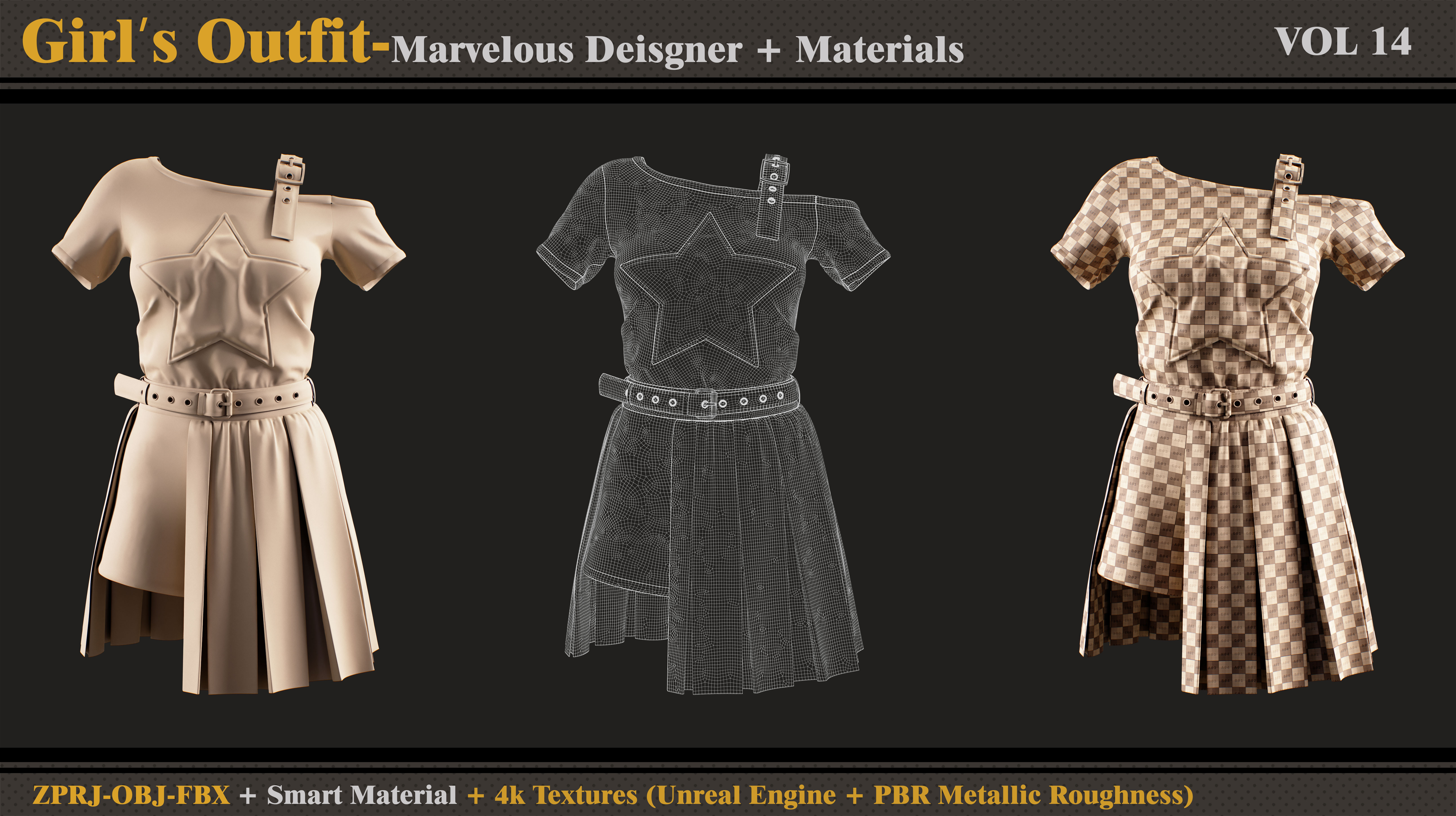 Girl's Outfit 14 - Blender Market