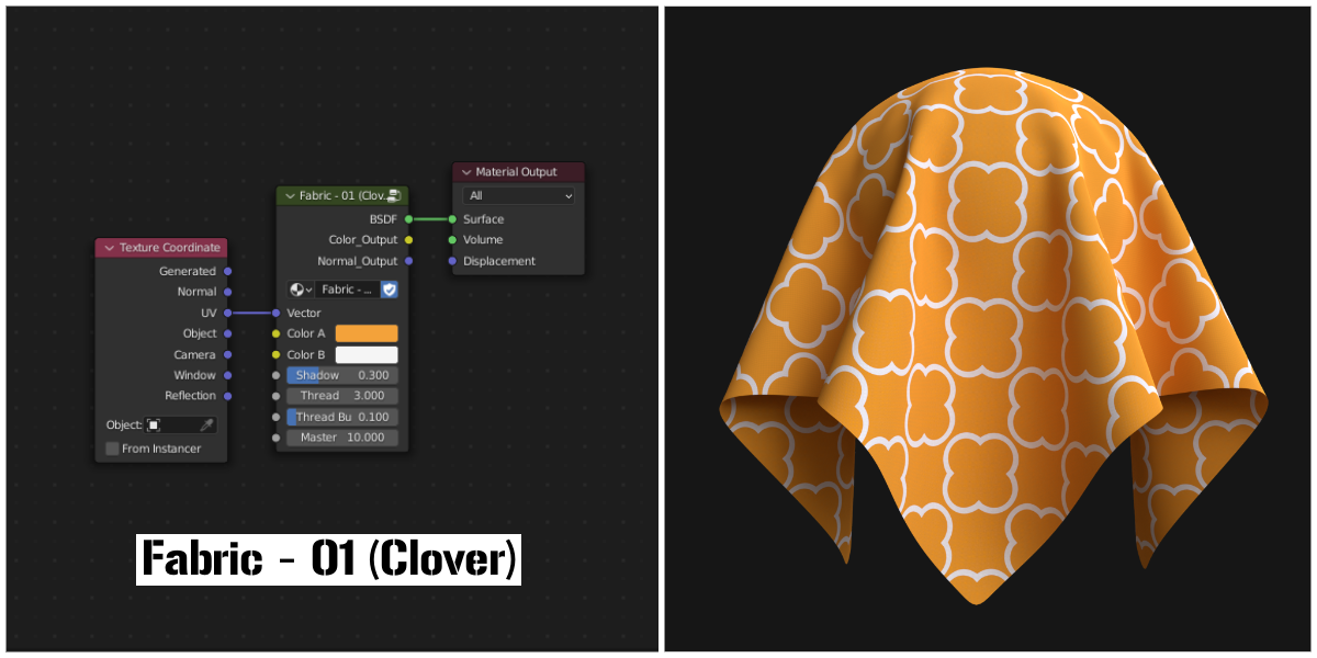 Procedural Fabric Shader Pack Vol - 02 - Blender Market