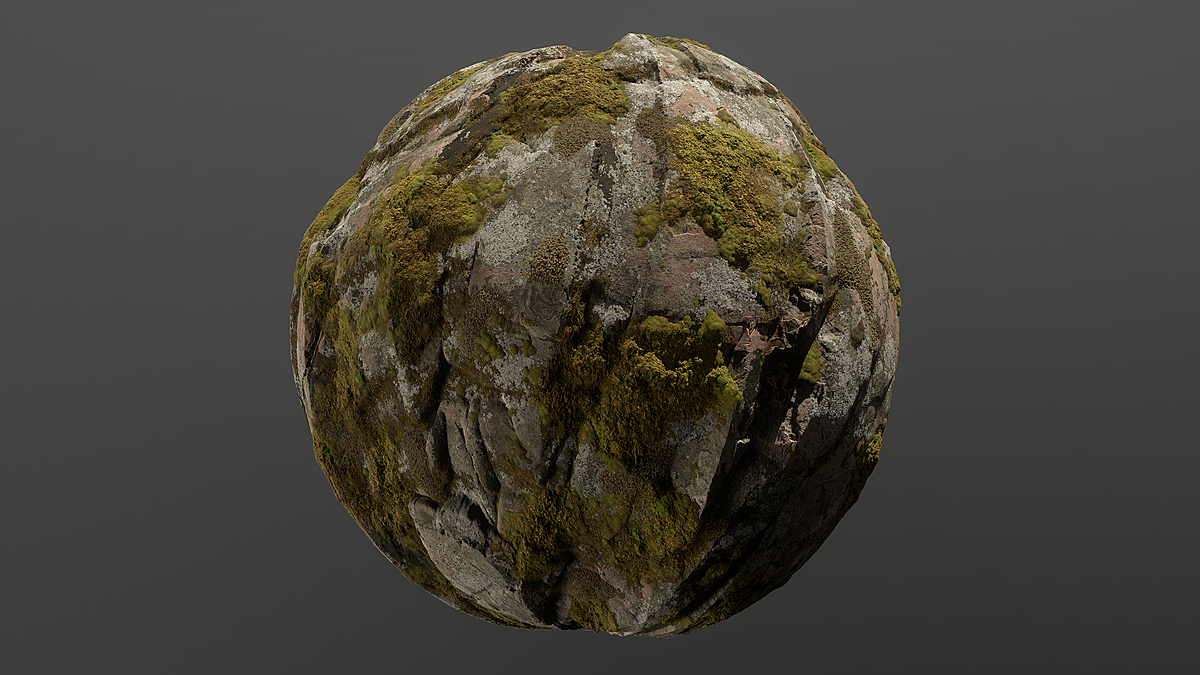 Texture Mossy Rock Vol.1 - Blender Market