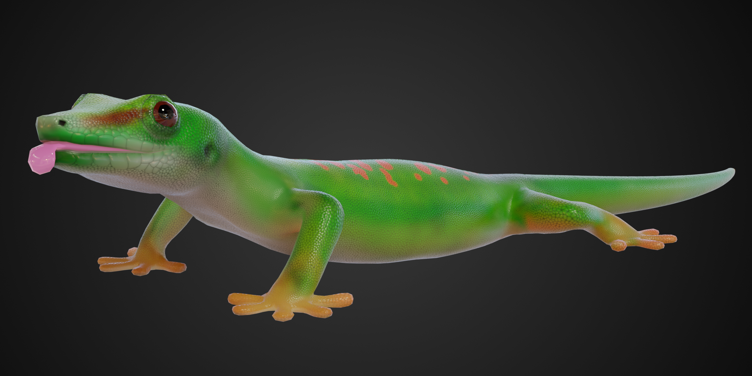 Animated Gecko - Blender Market