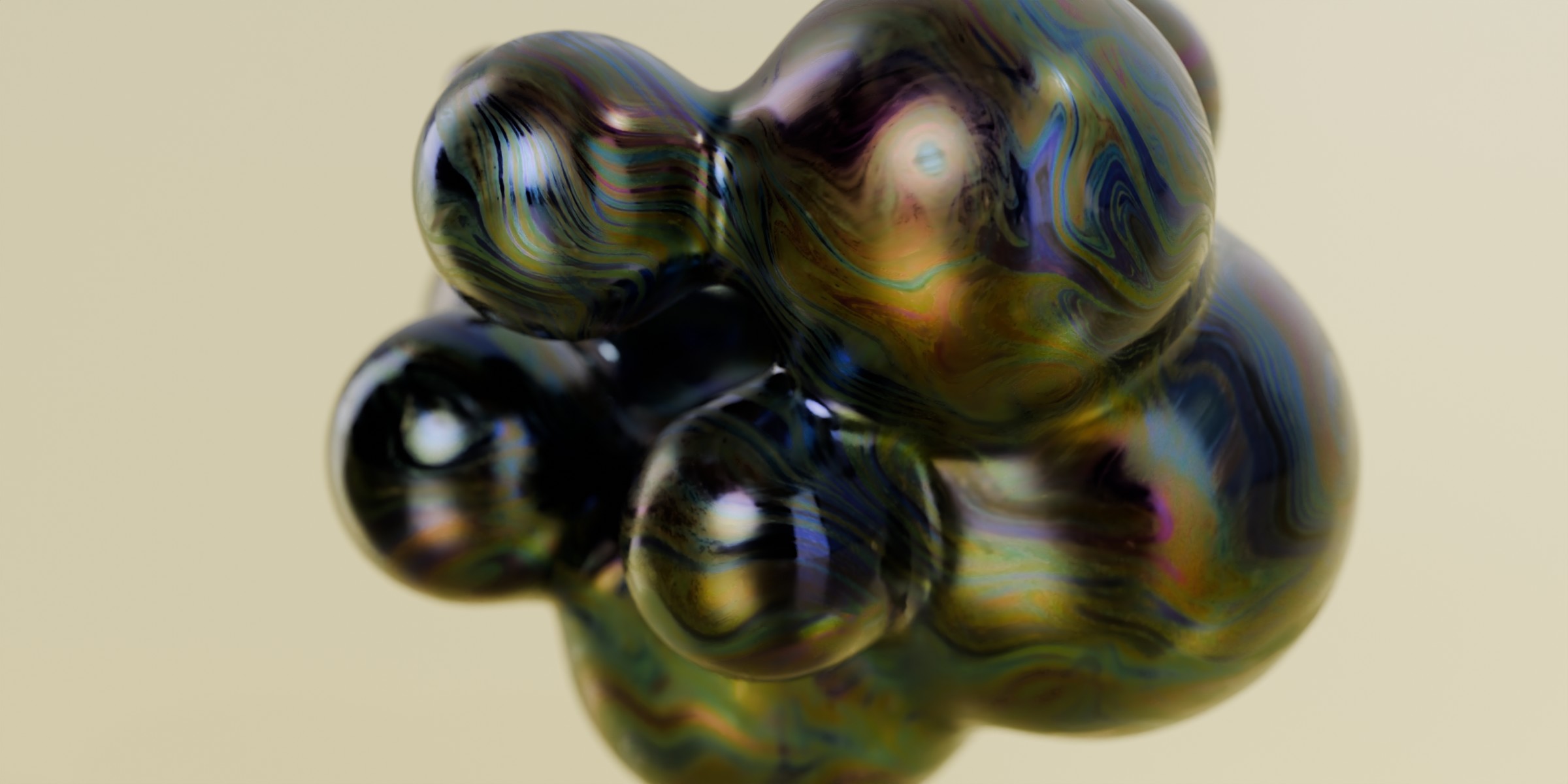 Geometry Nodes Oily Liquid Blobs Blender Market 